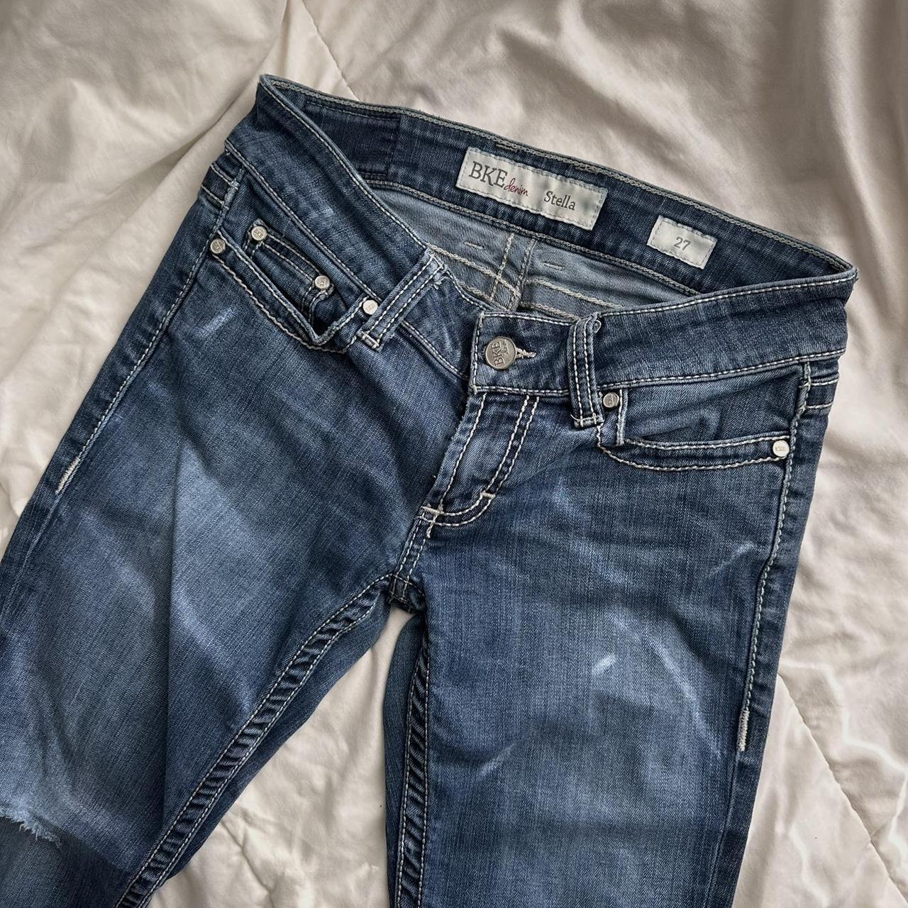 BKE denim low-rise, skinny fit. really cute hardware... | Depop