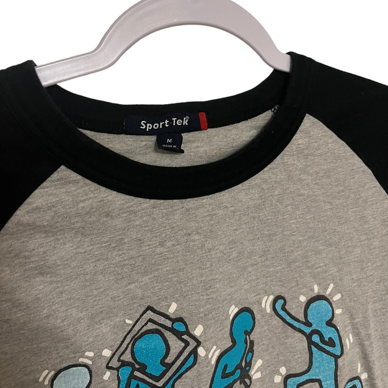 Vintage late 90s Keith Haring art ringer tee shirt... - Depop