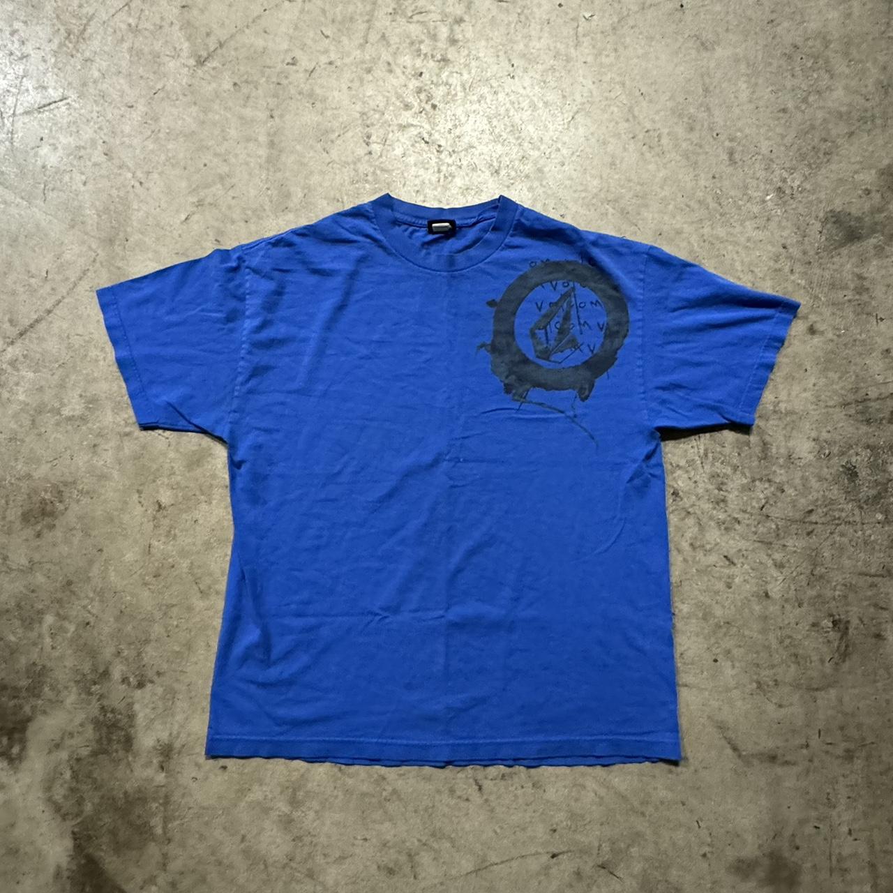 Vintage Blue Volcom T Shirt Size XL Please let me... - Depop