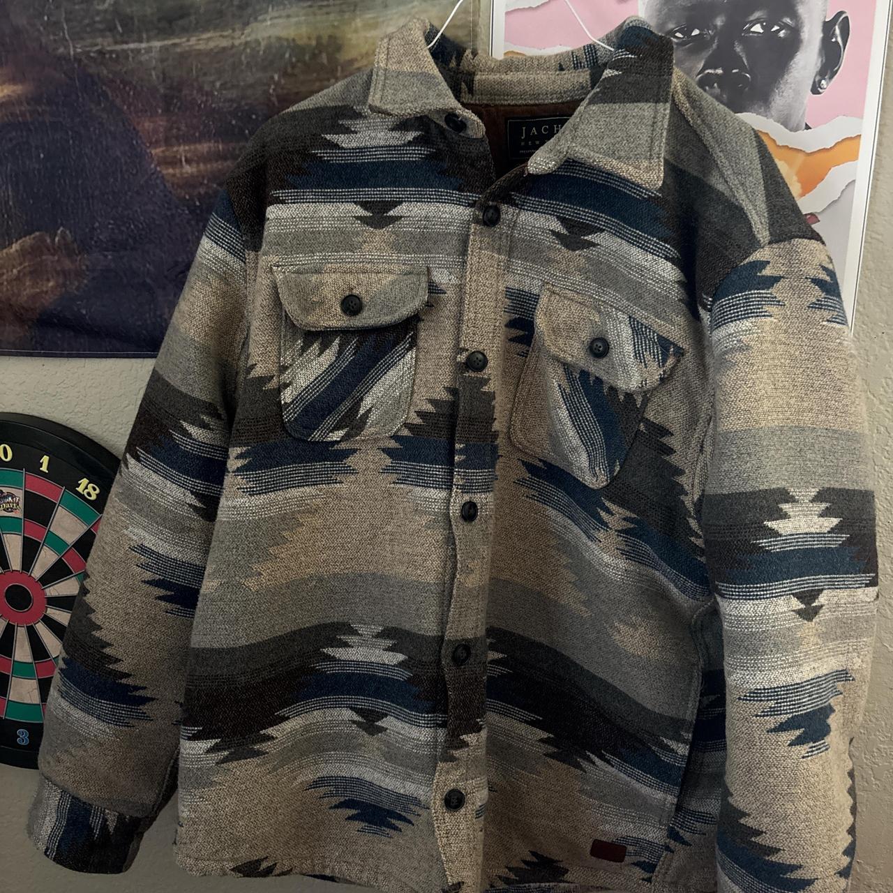Grey and black Pendleton jacket #Pendleton | Depop