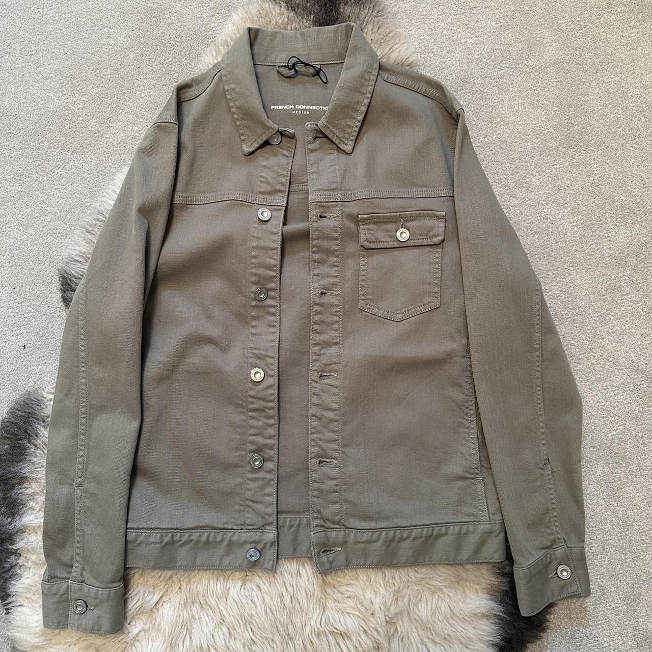 French Connection Men's Khaki Jacket | Depop