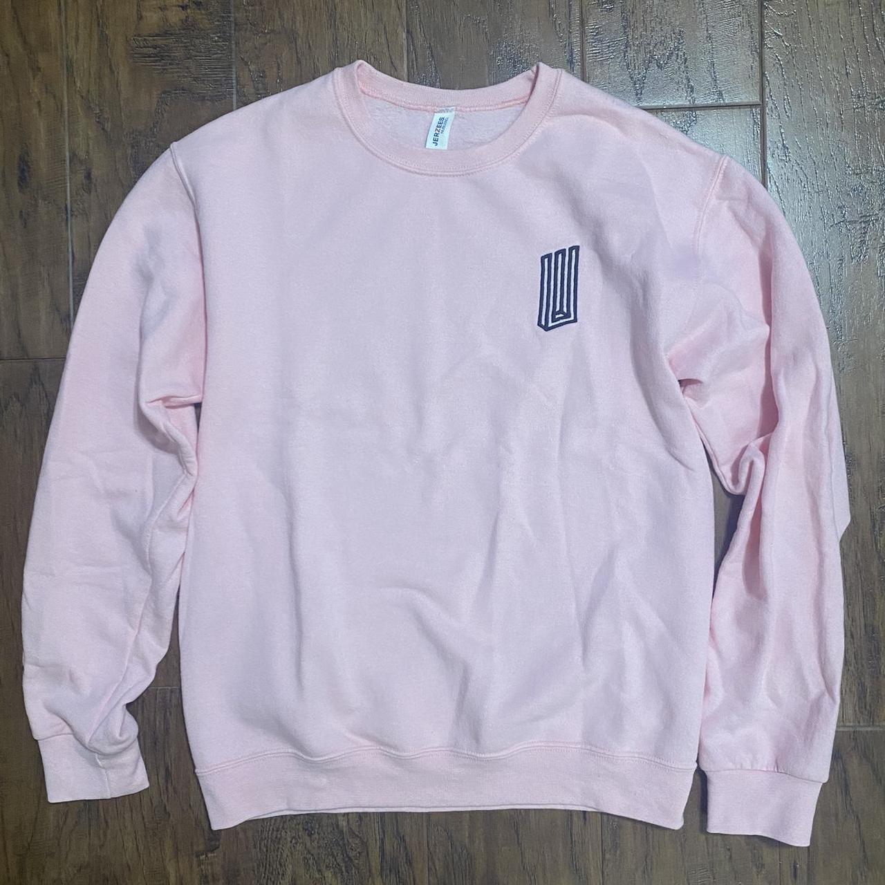 Paramore light pink small crewneck sweatshirt with... - Depop