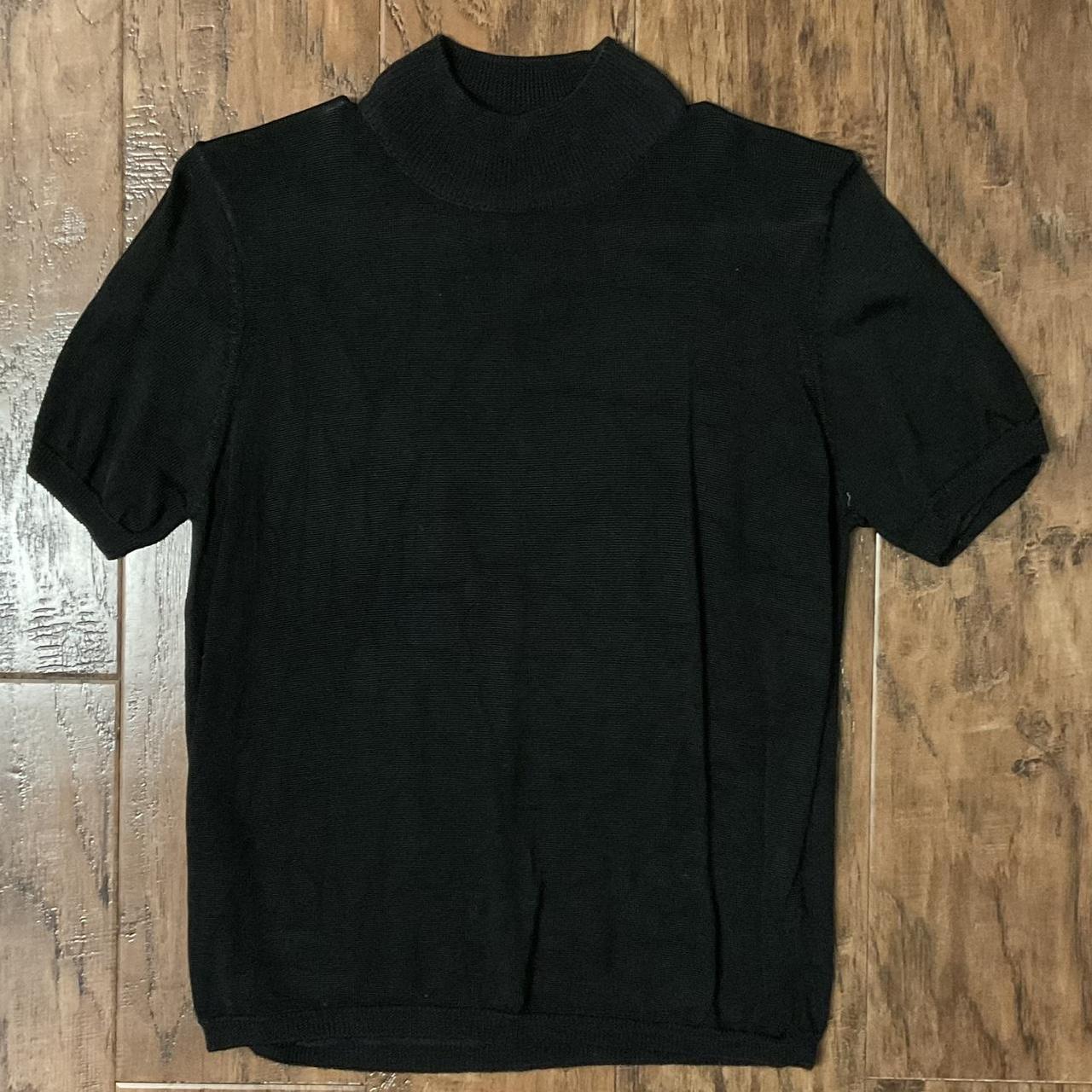 Kasper ASL short sleeve turtleneck knit top. Women’s... - Depop