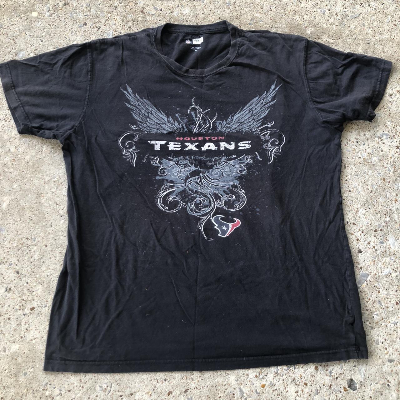 Vintage Y2K NFL Houston Texans gothic wings mallcore... - Depop