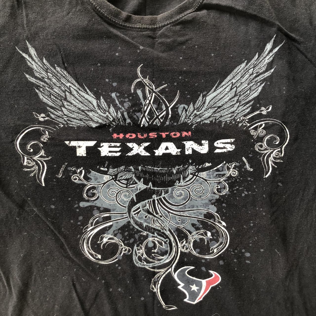 Vintage Y2K NFL Houston Texans gothic wings mallcore... - Depop