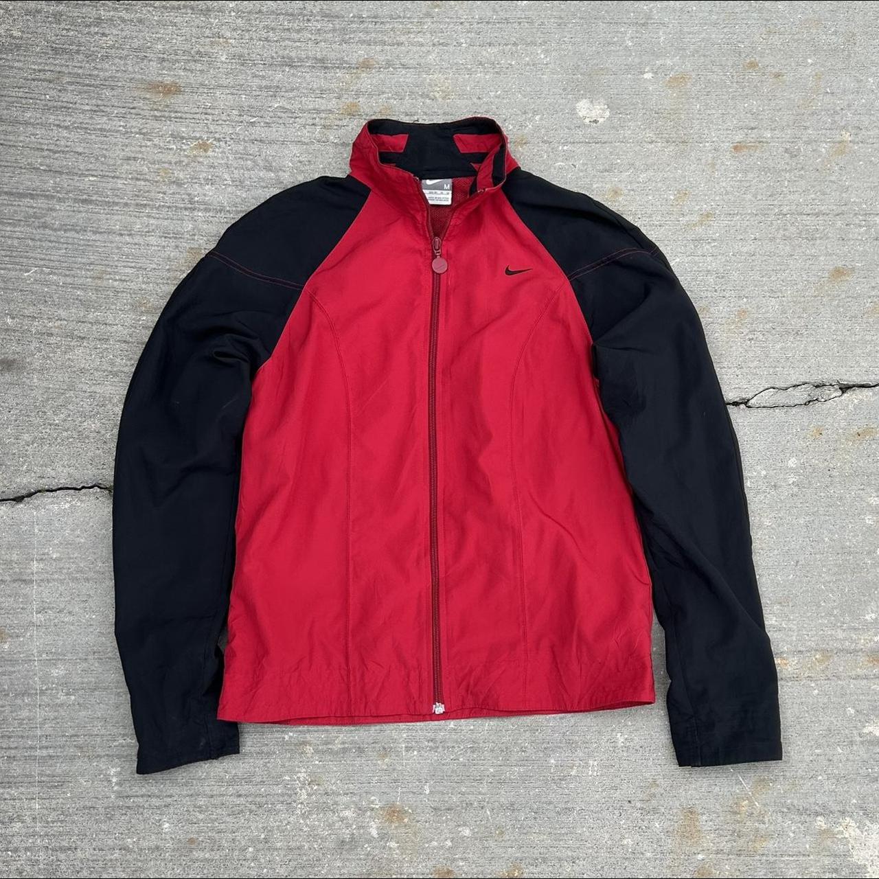 vintage 90s nike track jacket tagged size M (youth),... - Depop