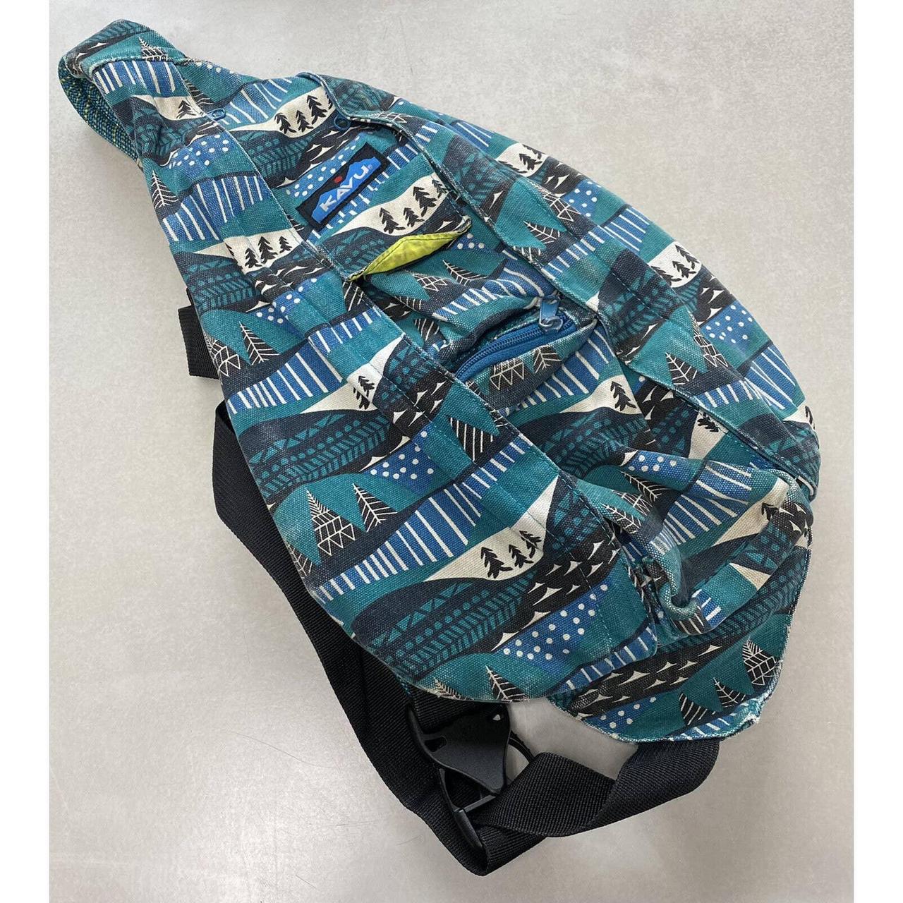 Kavu Women's Blue and Green Bag | Depop