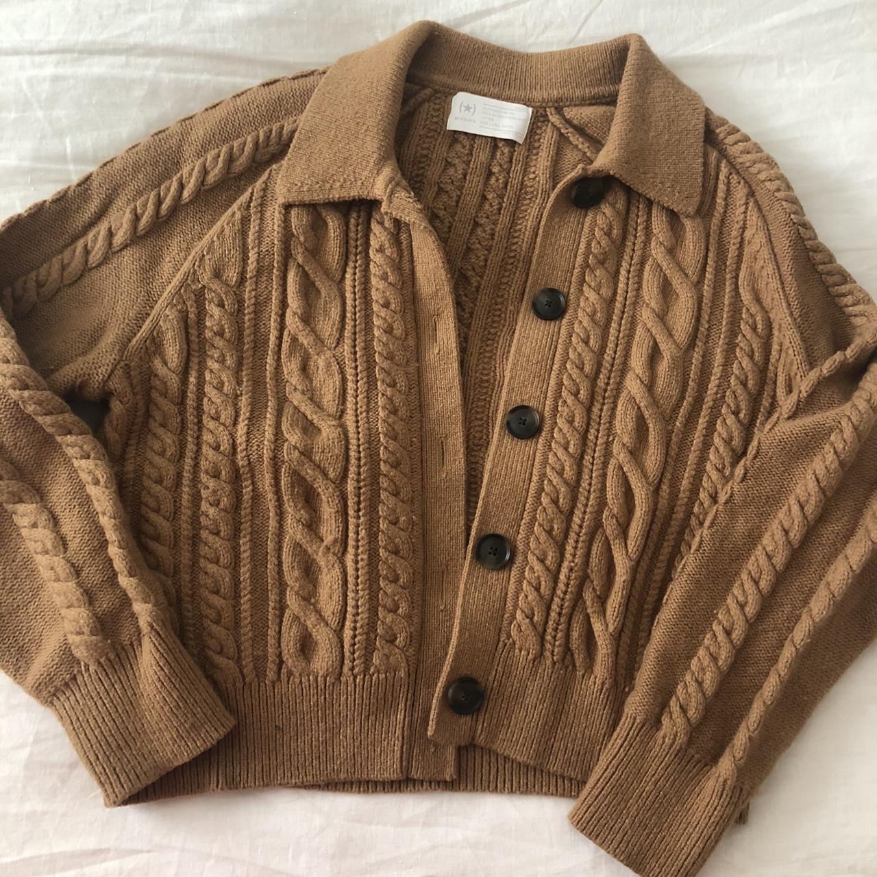 Wool cardigan similar to Doen! Purchased at Banana... - Depop