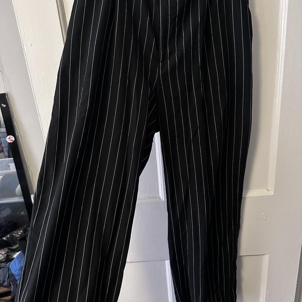 Medium striped Jack skellington pants - Depop