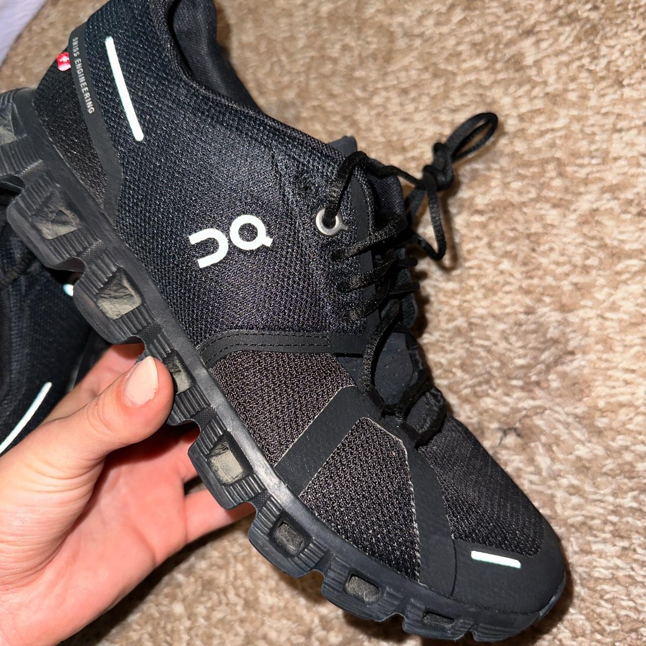 On Running Women's Black Trainers | Depop