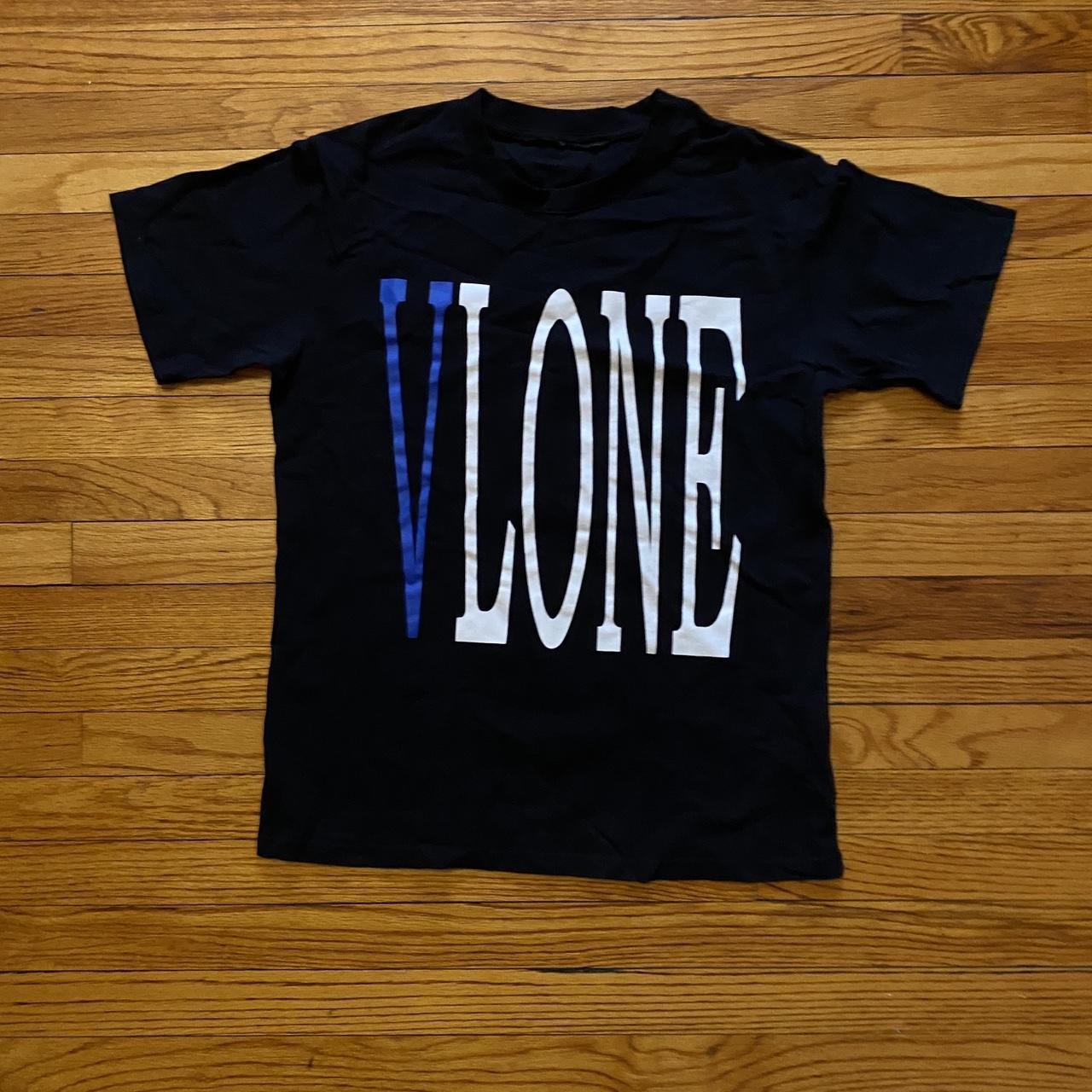 VLONE Blue snake shirt, fits like a L sent to me by... - Depop