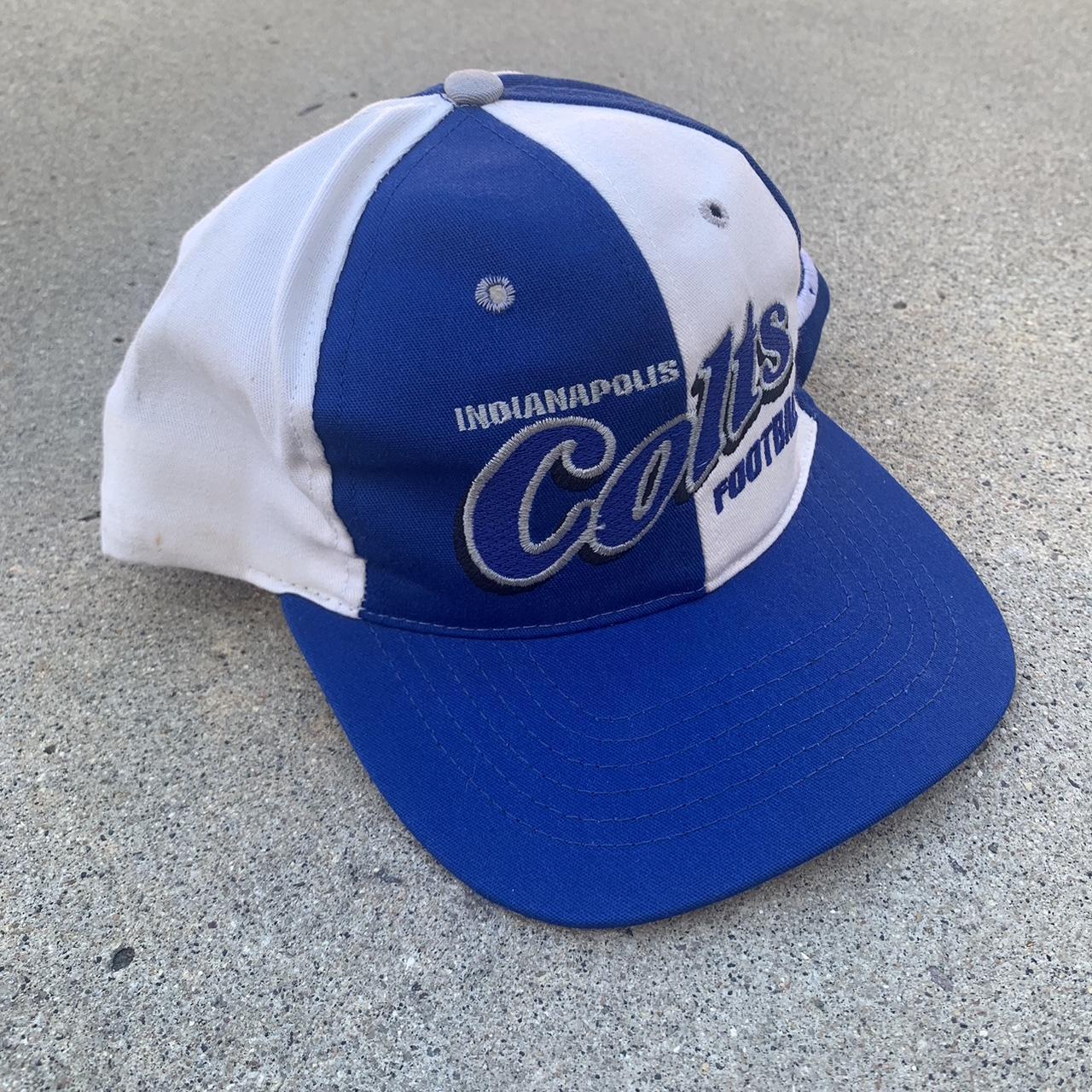 Mid 90’s Indianapolis Colts Snapback Hat Slight... - Depop