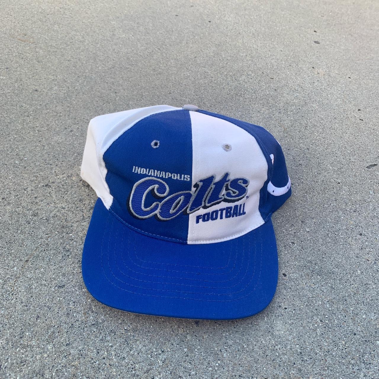 Mid 90’s Indianapolis Colts Snapback Hat Slight... - Depop