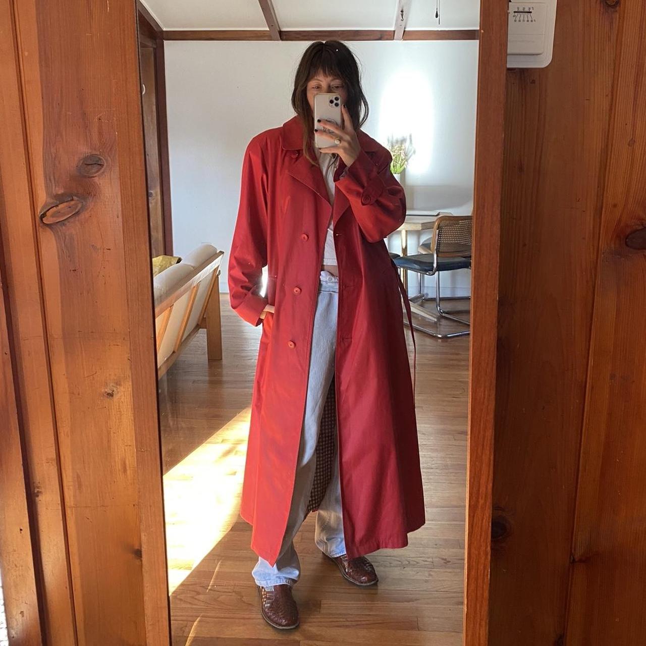 London Fog Women's Red Coat | Depop