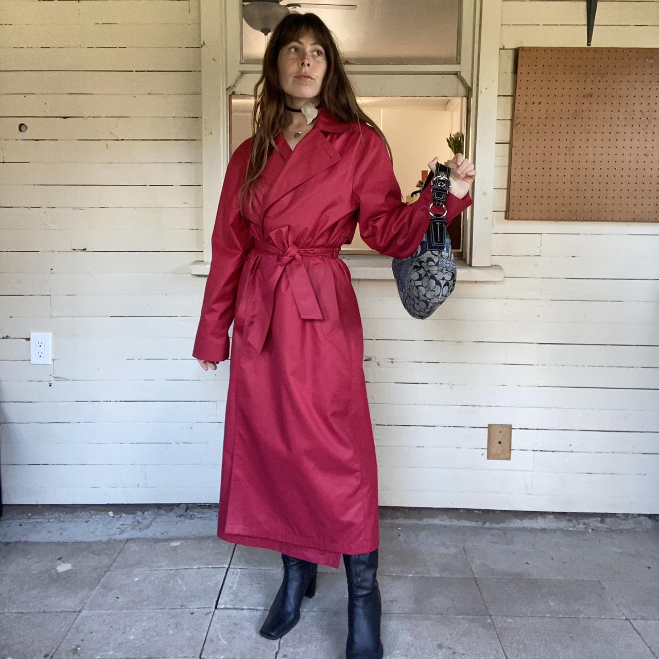 London Fog Women's Red Coat | Depop