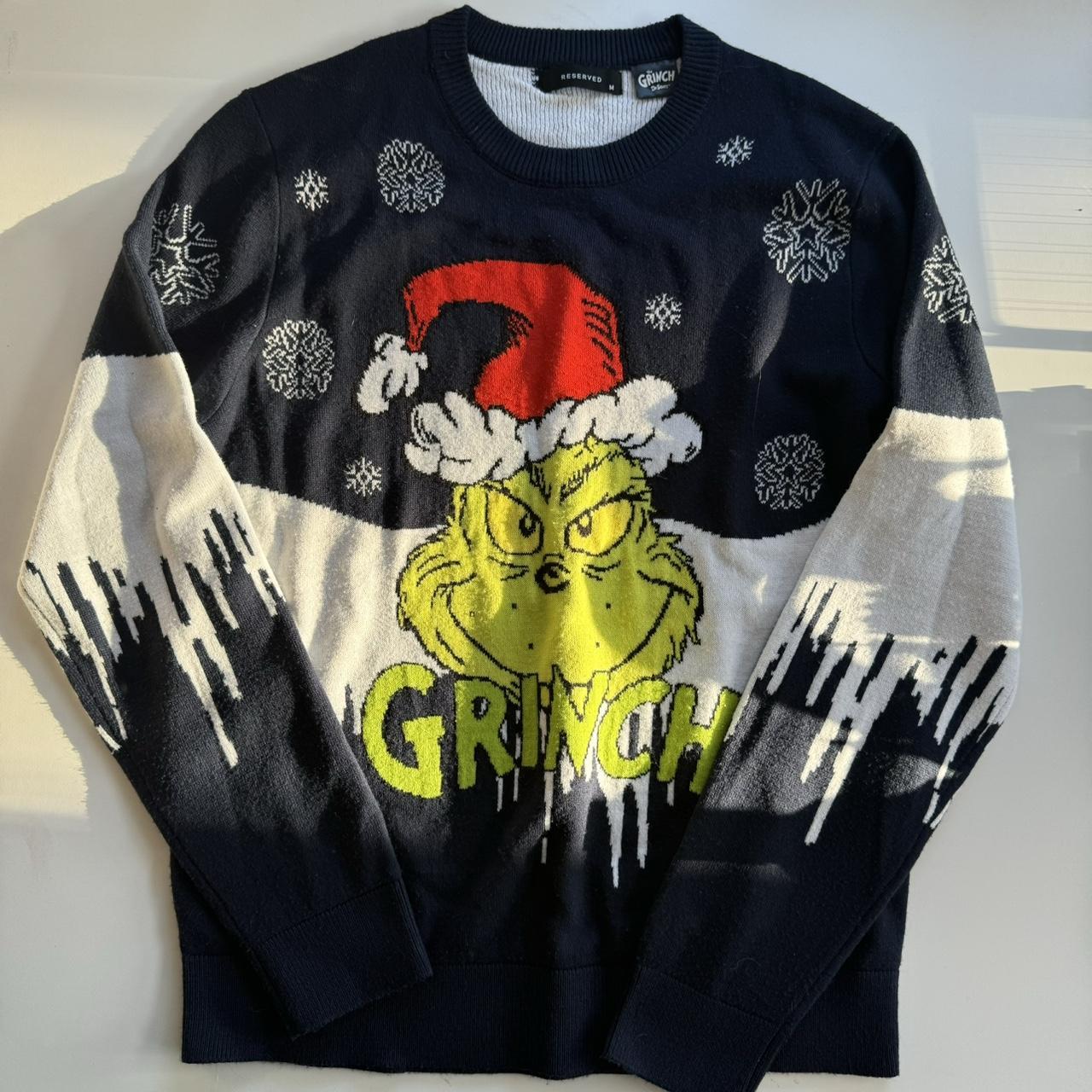 Grinch Christmas jumper worn once. | Depop