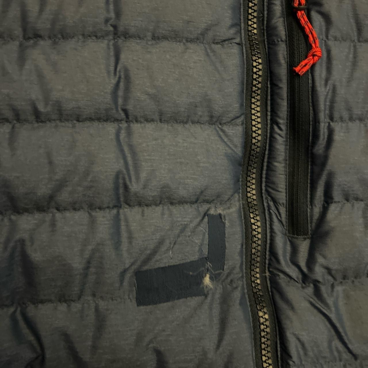 alpine design navy blue winter coat Has a few tears... - Depop