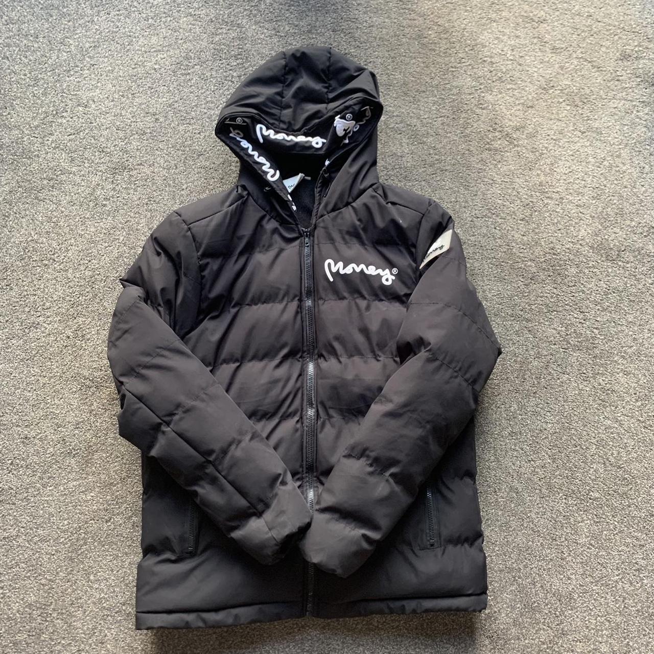 BLACK MENS MONEY COAT SIZE SMALL DM FOR MORE... - Depop