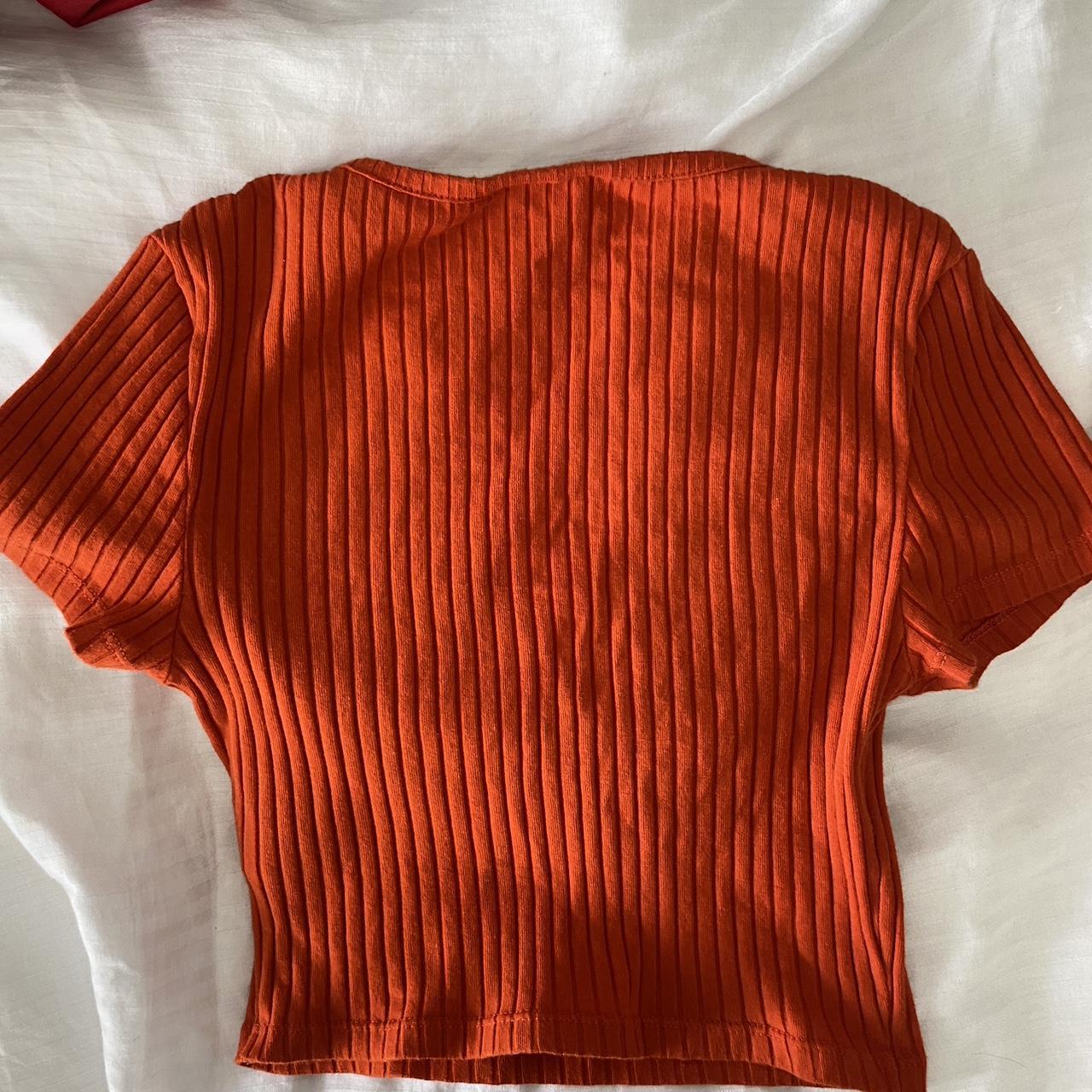 Cute red top shop crop top x Red/ orange colour Size... - Depop