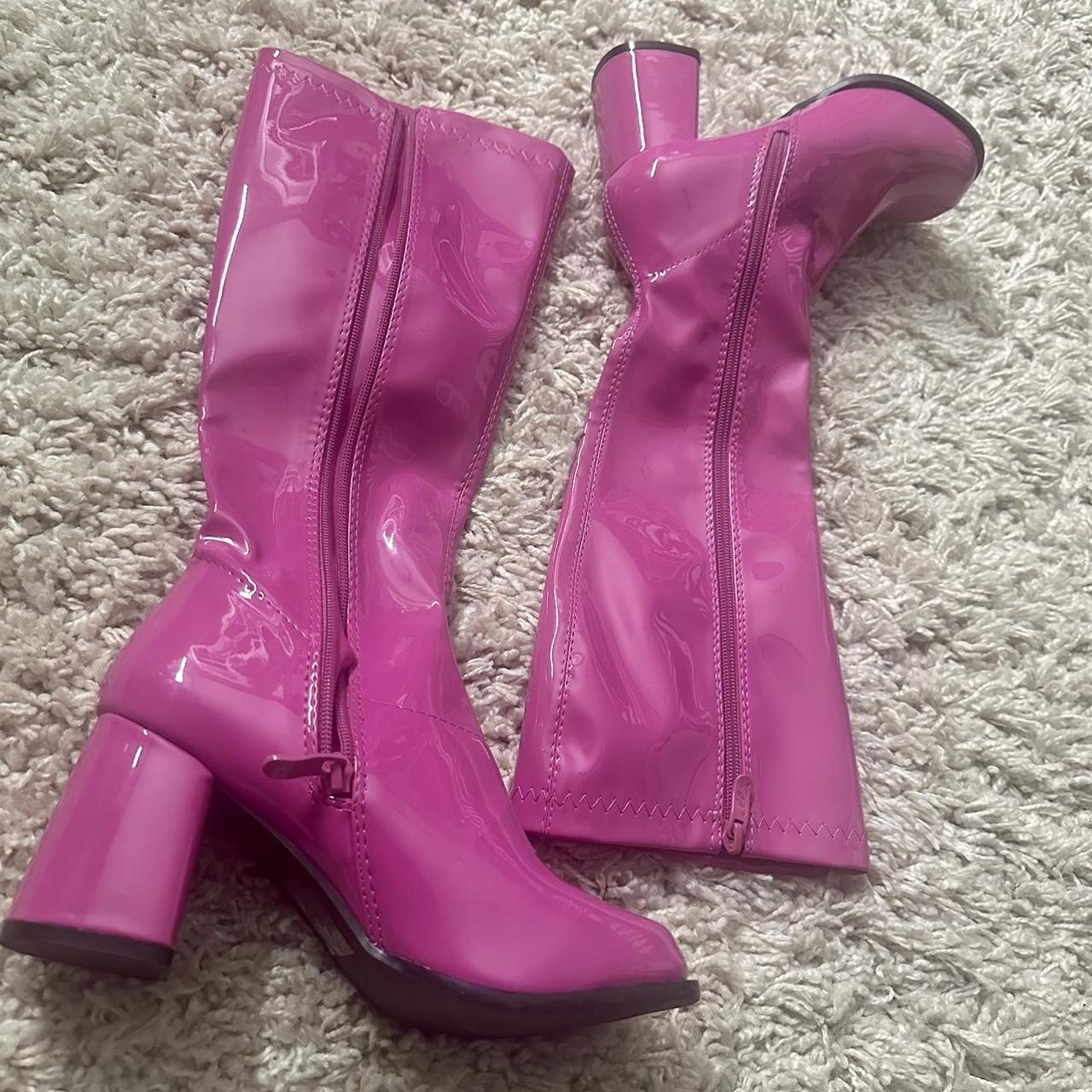 Hot pink gogo boots 💗 ordered them for Halloween but... - Depop