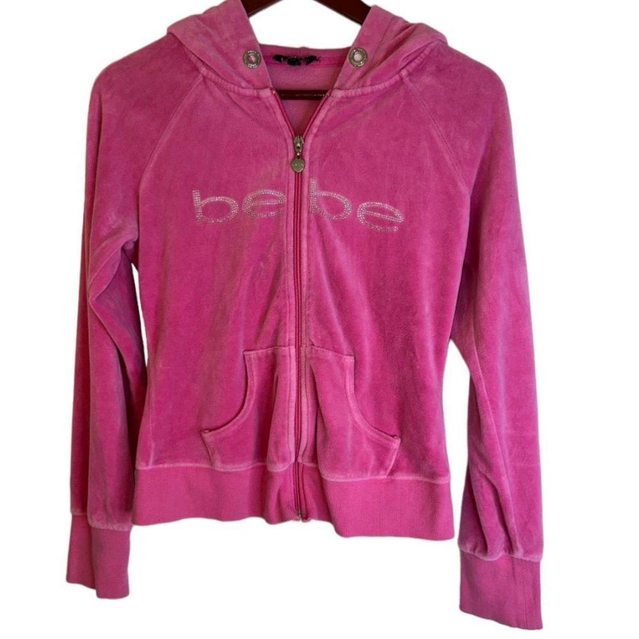 Bebe Pink and Silver Jacket | Depop