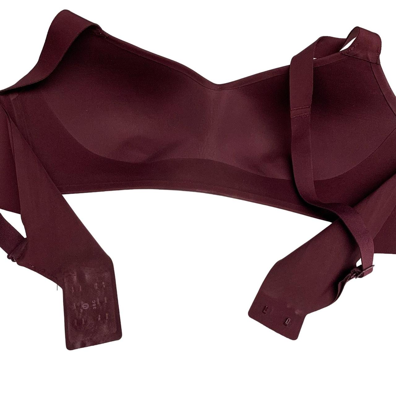 Lululemon Hold True Maroon Garnet Lycra Yoga Bra... - Depop