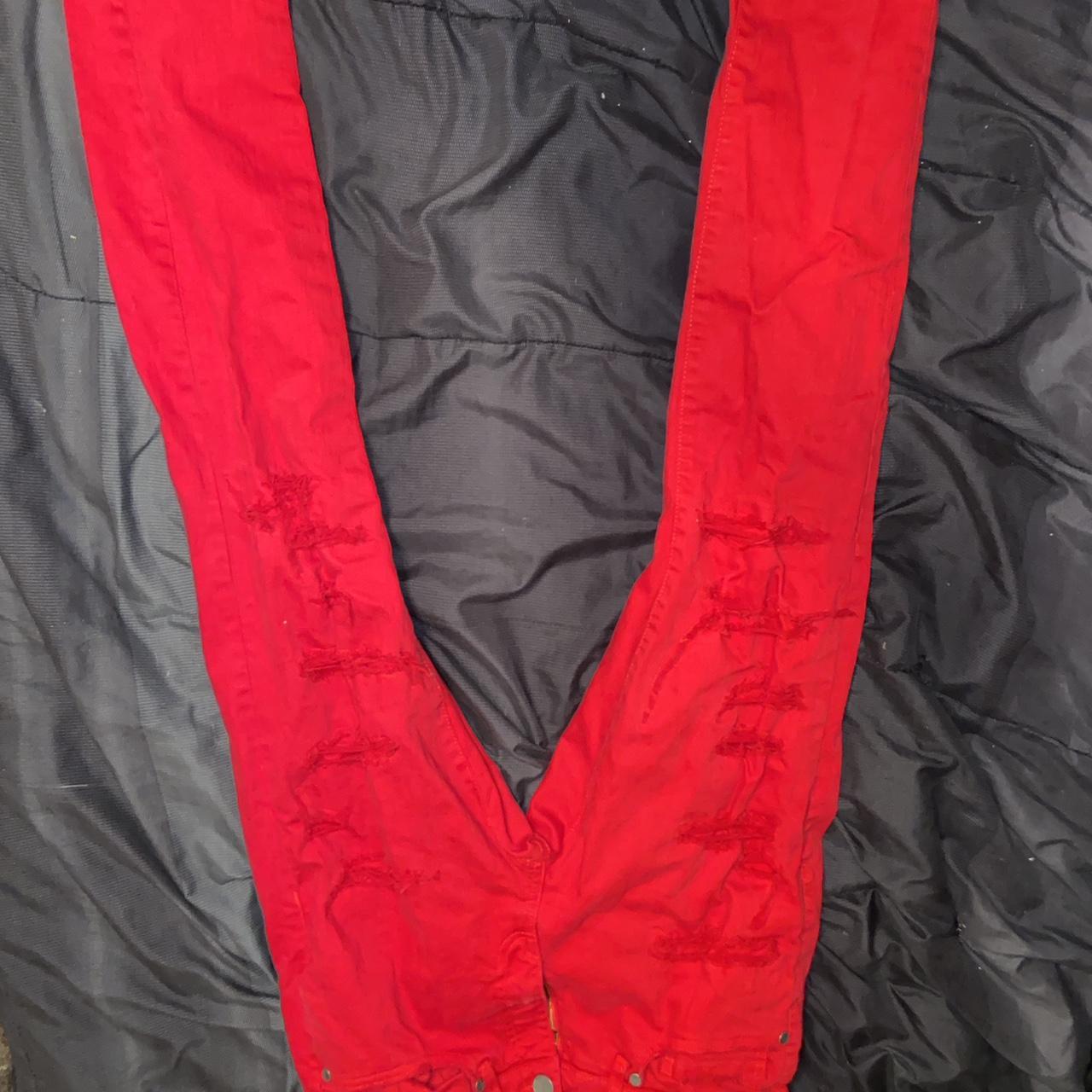 Jordan Craig Red Ripped Jeans Tried On Once(Never... - Depop