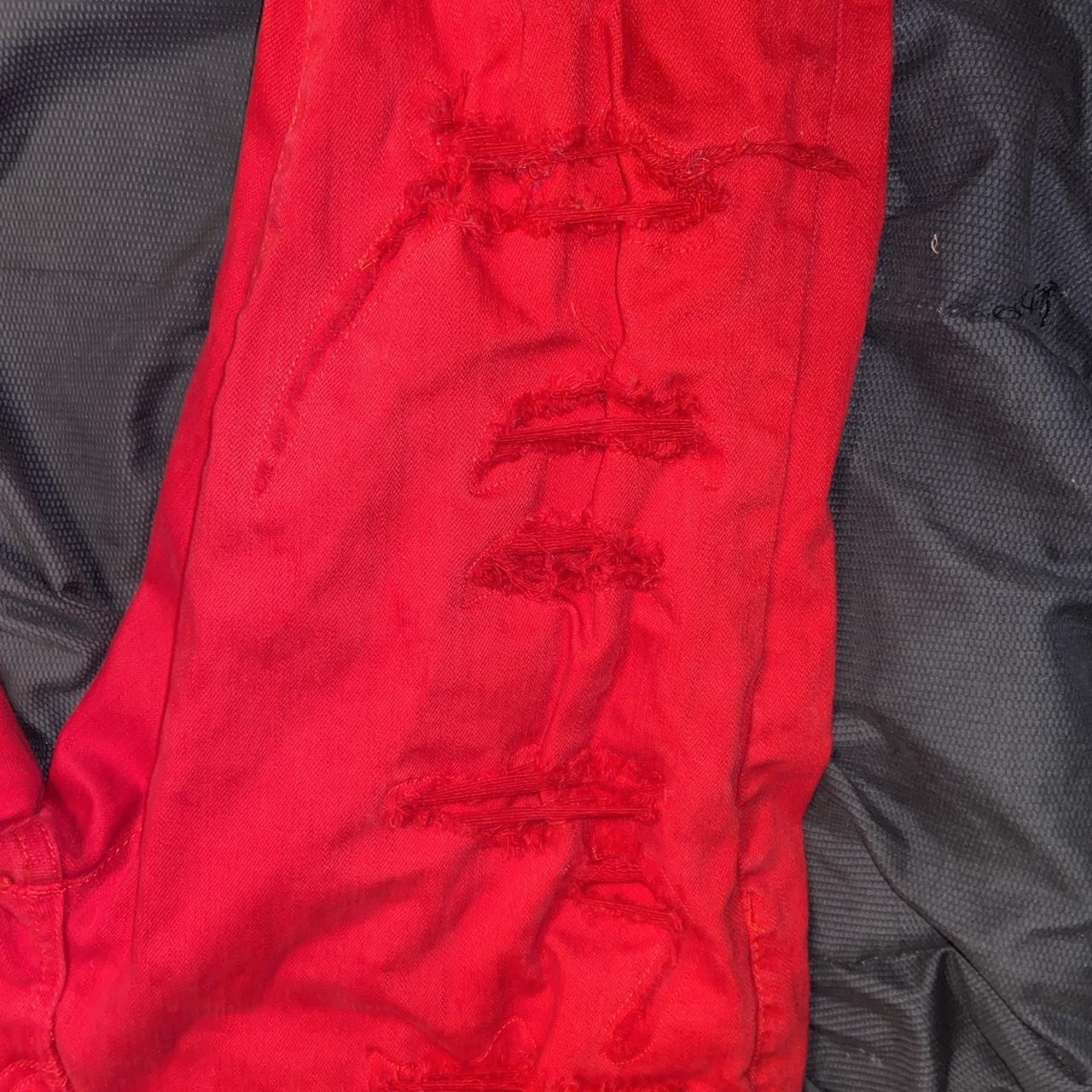 Jordan Craig Red Ripped Jeans Tried On Once(Never... - Depop