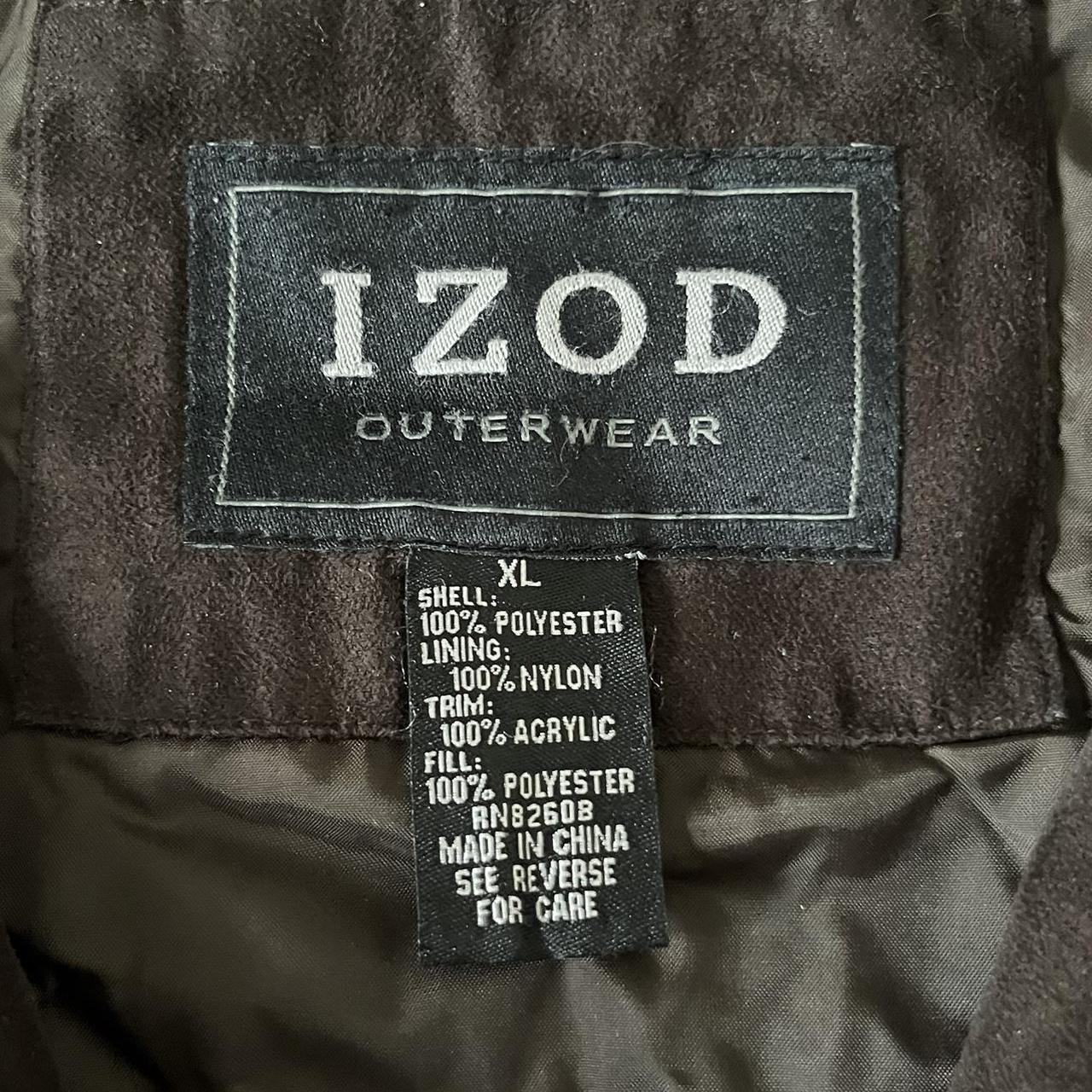 IZOD Suede Brown Jacket Size XL Please keep in... - Depop