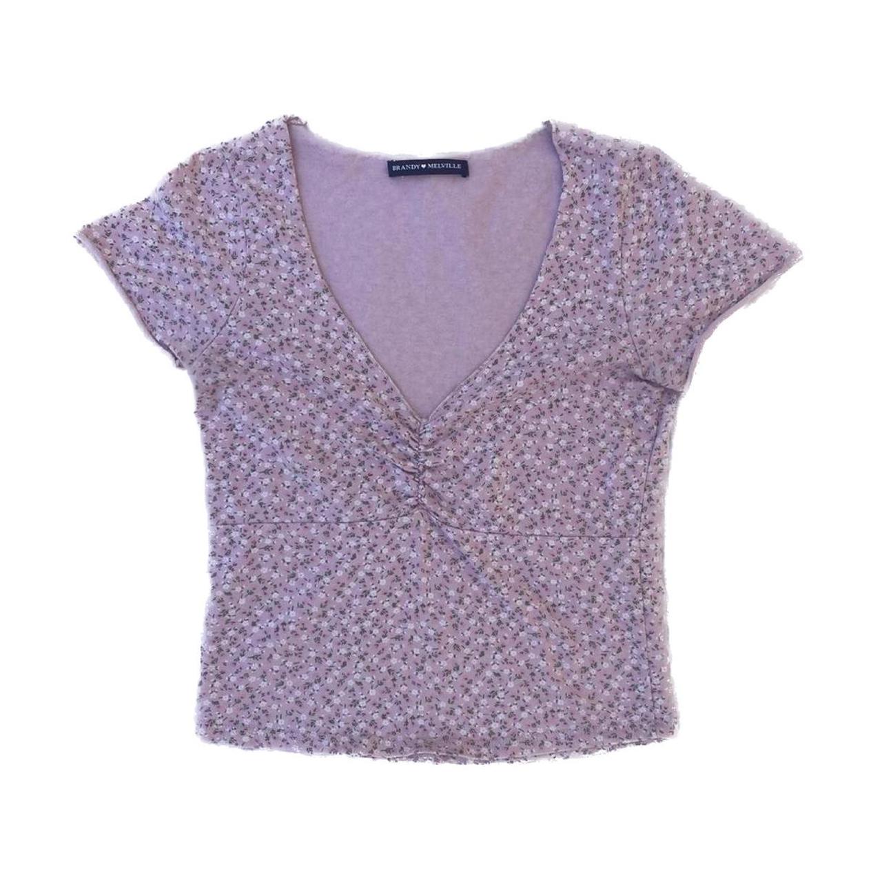 pink floral brandy gina top listed as a one size,... - Depop