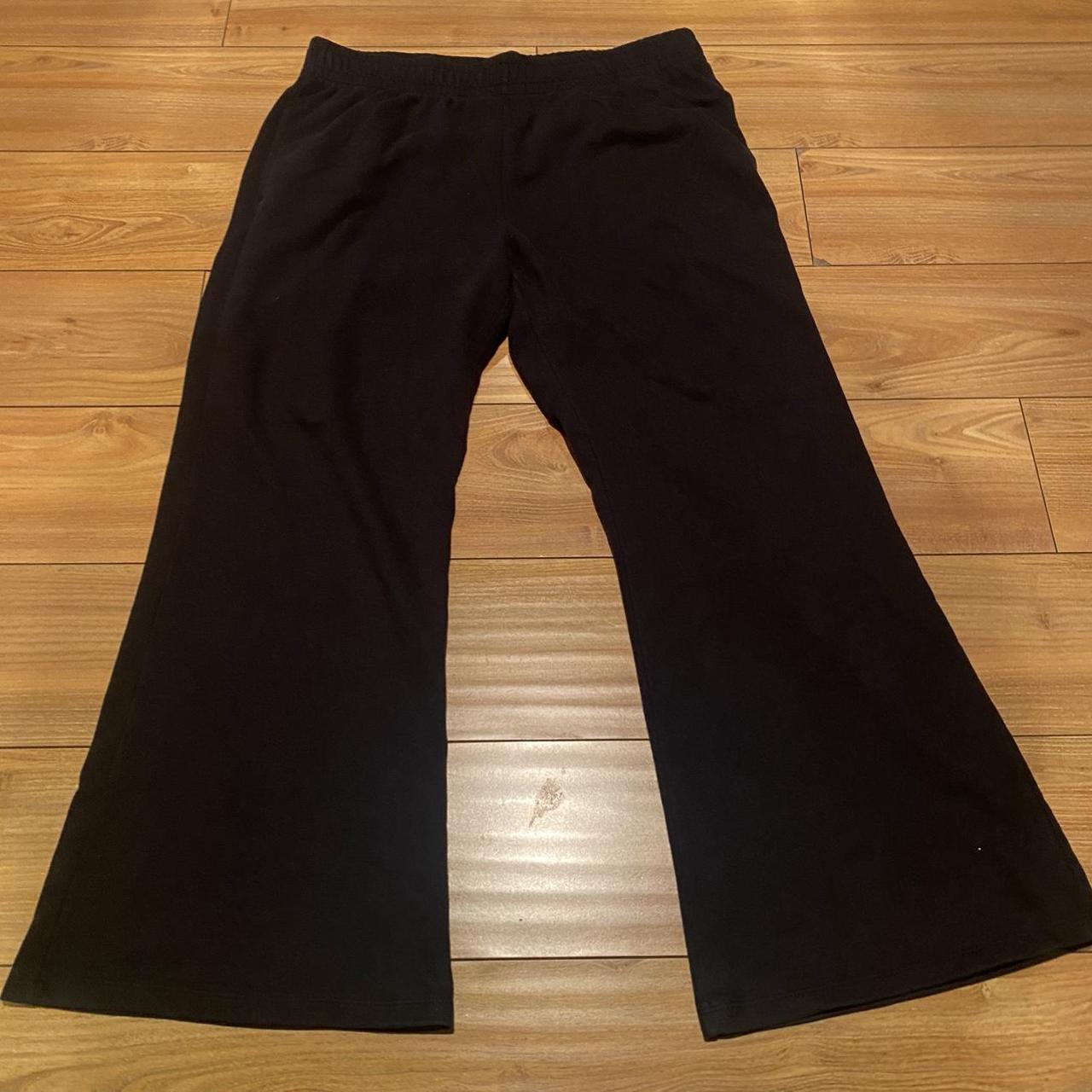 flared sweats size xxl which is 38-42 waist no tag... - Depop