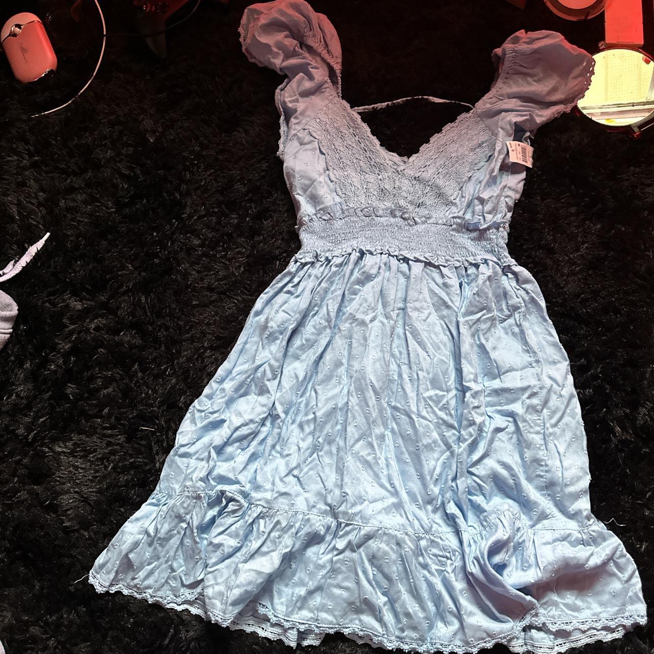 Angie Light Blue Summer Dress Never Worn Still Has Depop