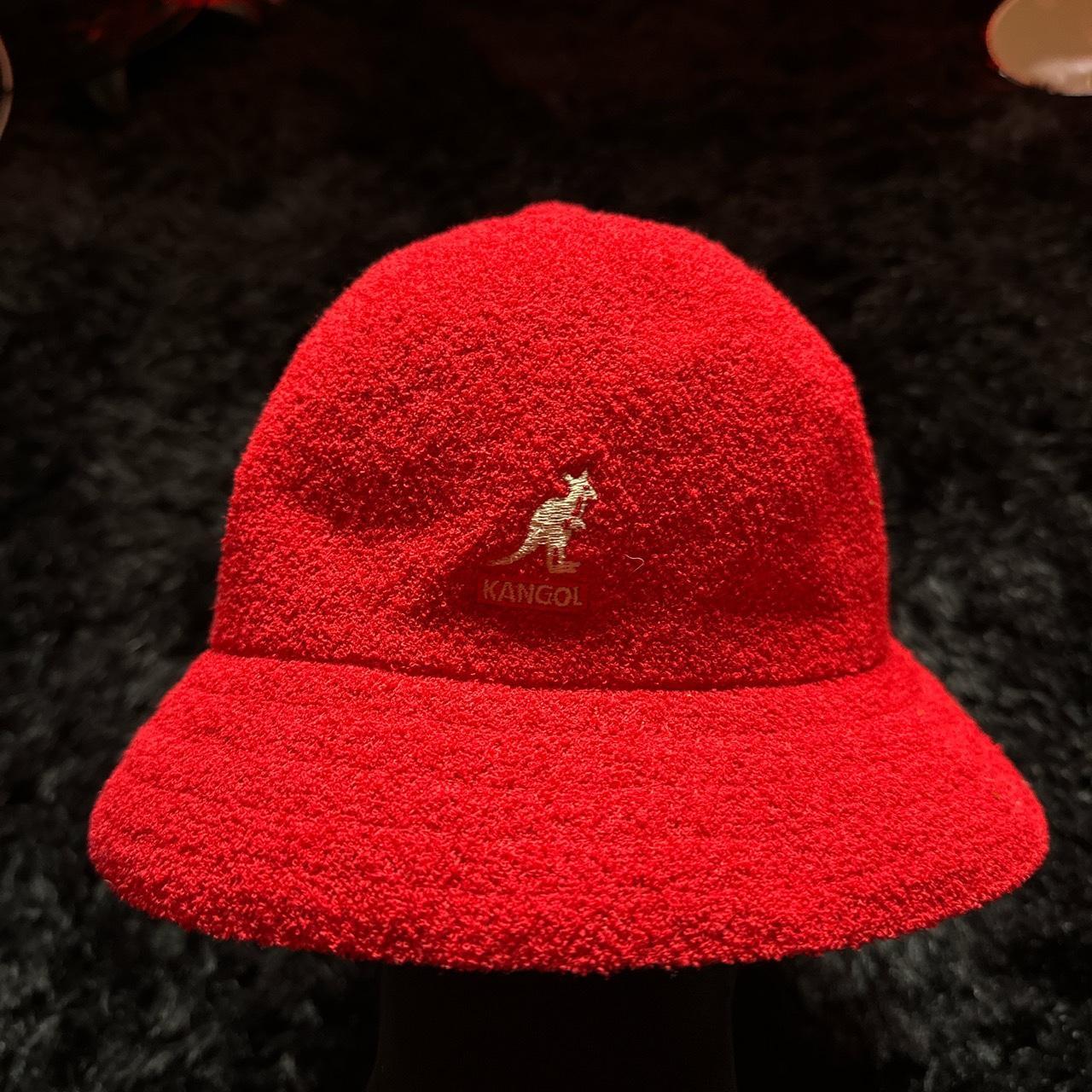 Kangol cherry red bucket hat 🍒 Barely worn No flaws... - Depop