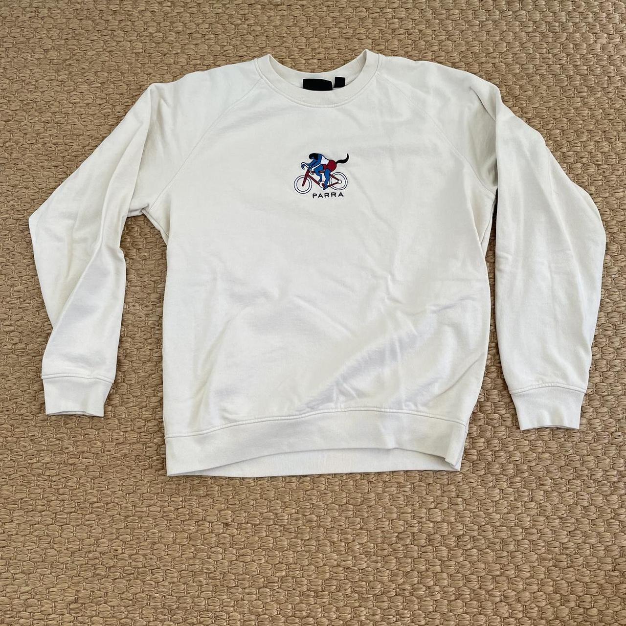 Parra the chase crewneck size XL Ivory Lightly worn... - Depop