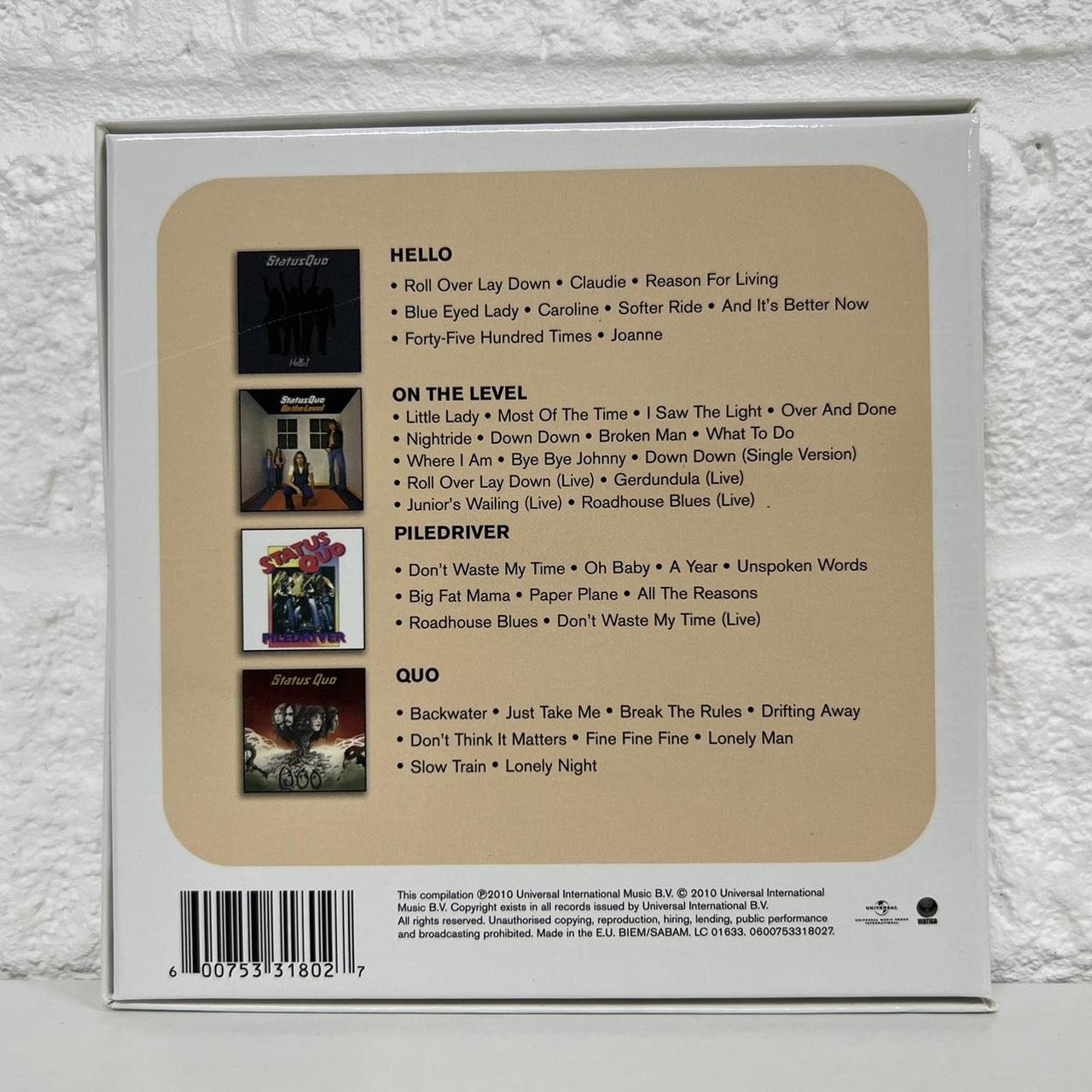 Status Quo CD Collection Box Set Of 4 CDs Album 4... - Depop