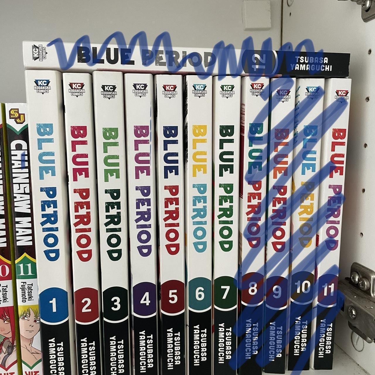 Blue period volumes 1-7 all in amazing condition.... - Depop
