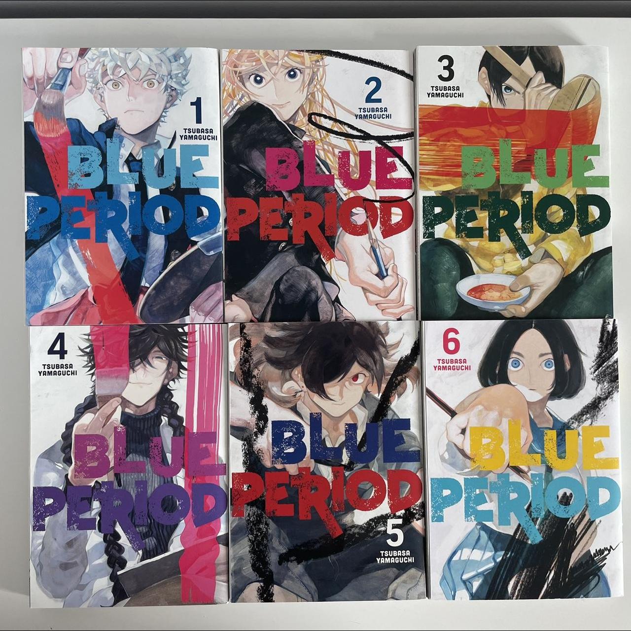 Blue period volumes 1-7 all in amazing condition.... - Depop