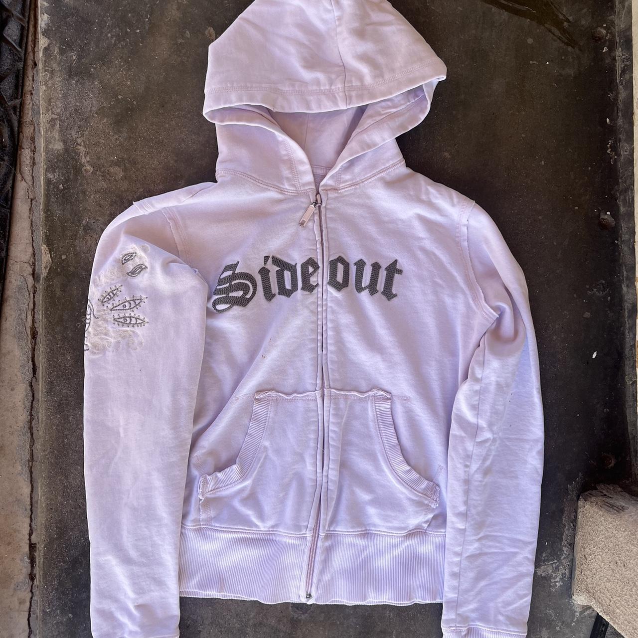 light pink sideout hoodie size: M DISCLAIMER: all... - Depop