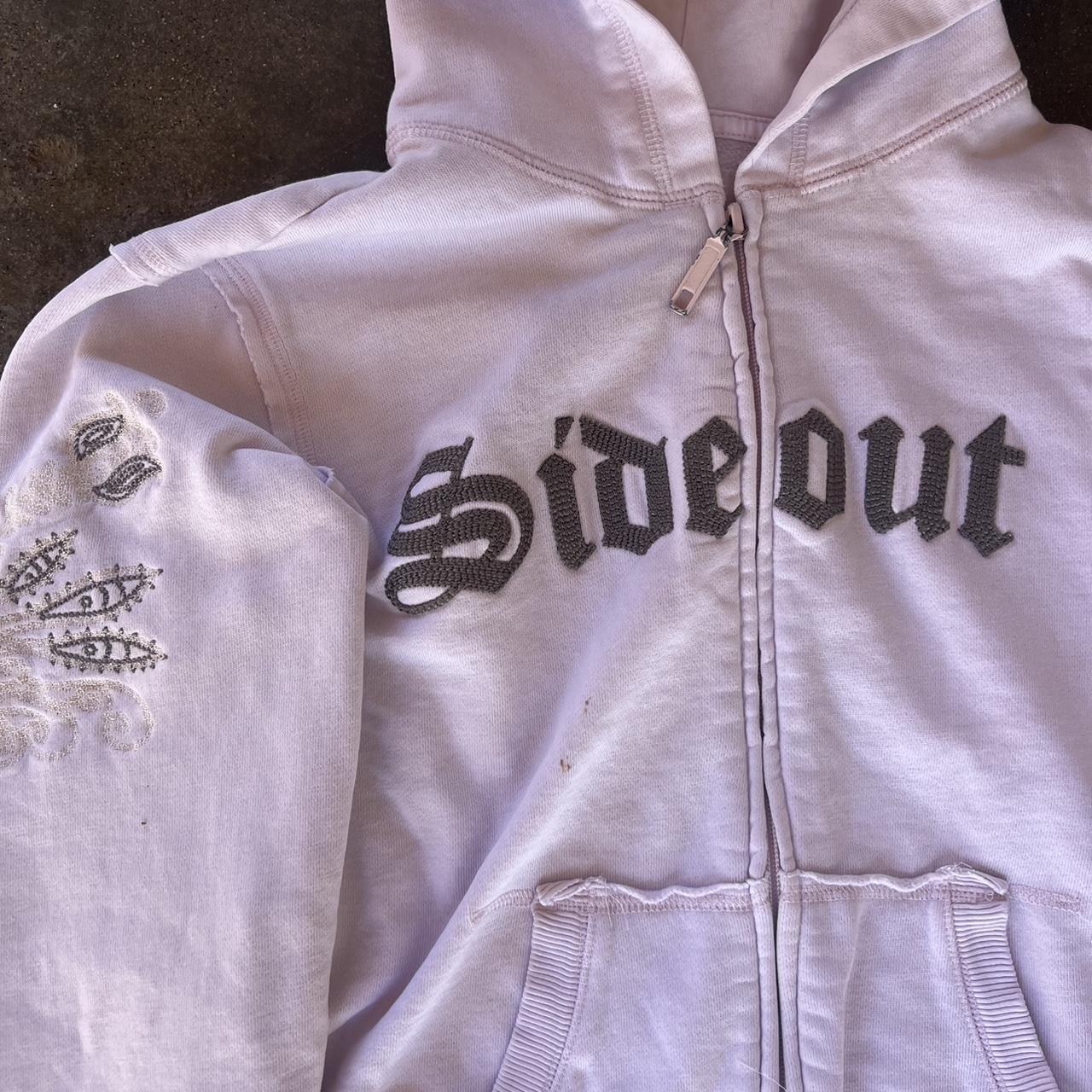 light pink sideout hoodie size: M DISCLAIMER: all... - Depop