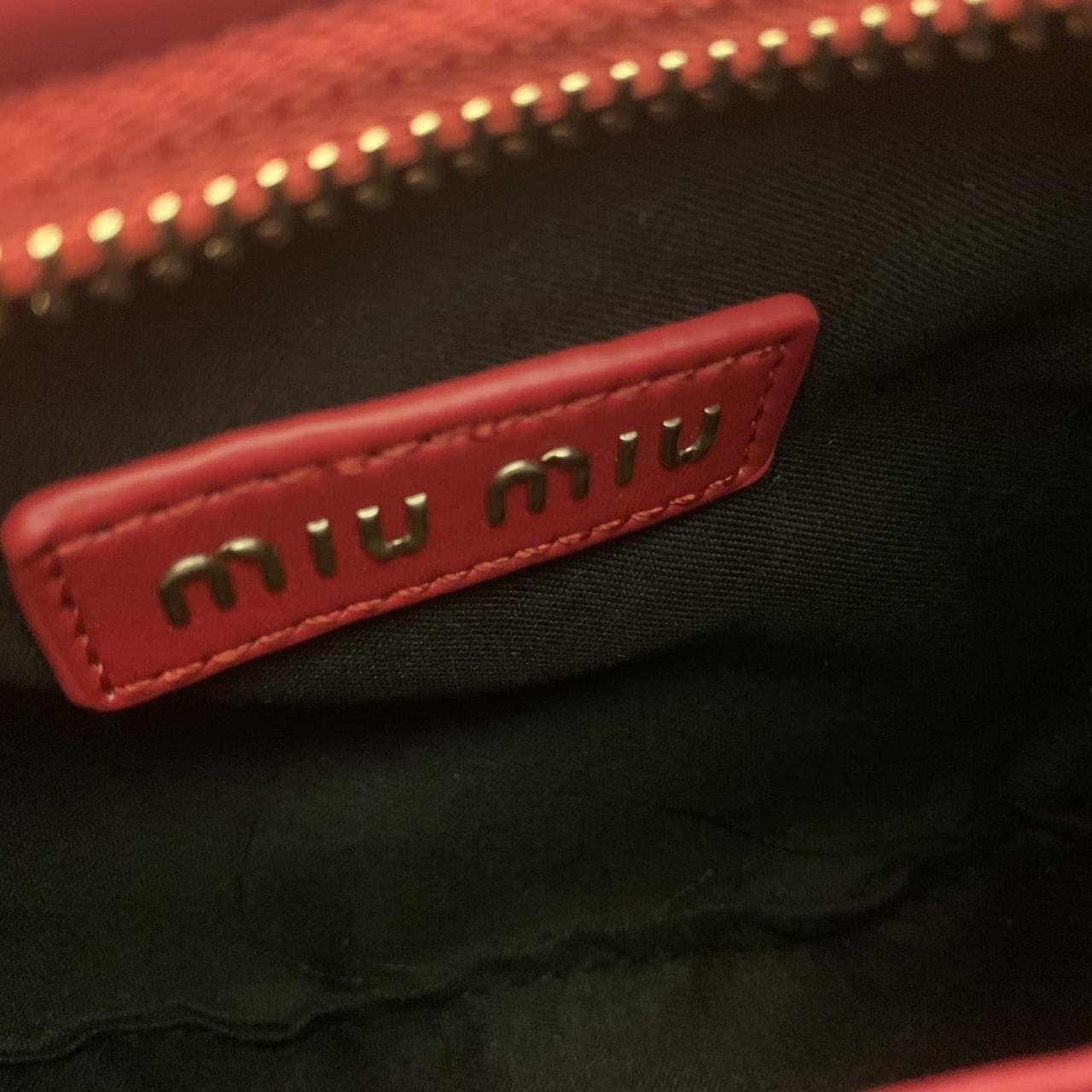 red miu miu bag, only worn once! i bought it in... - Depop
