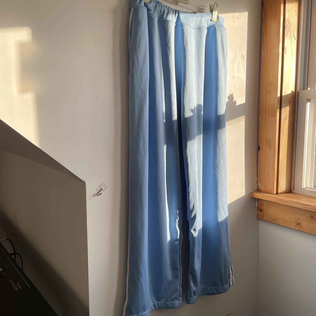 Baby Blue Track Pants - Depop