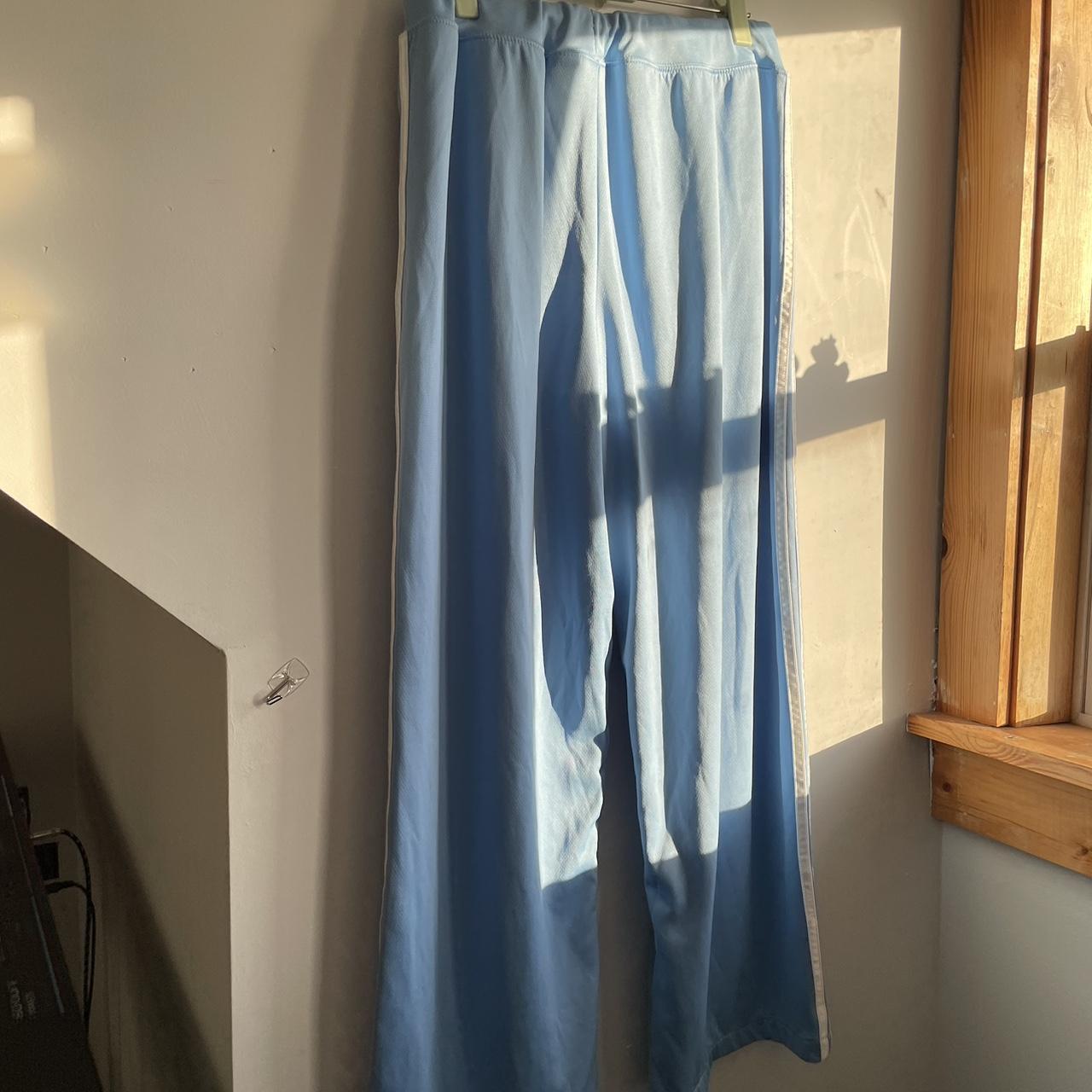 Baby Blue Track Pants - Depop
