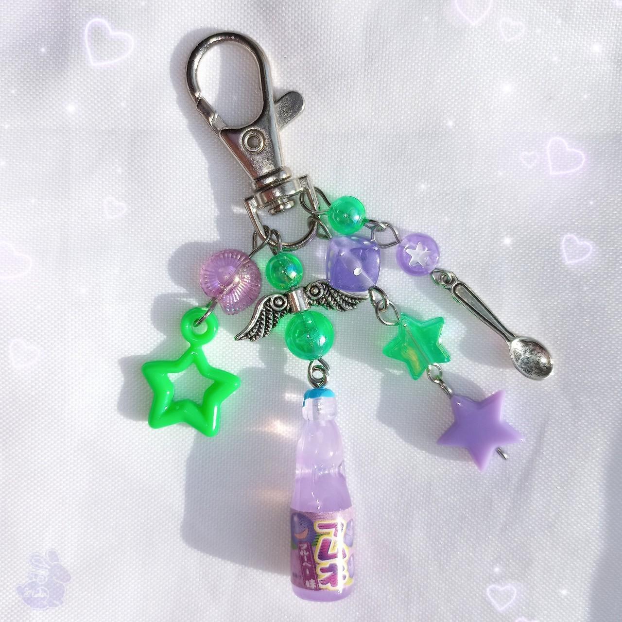 🫐 Ramune keychain/ bagcharm. 🫐 The ramune soda glows... - Depop