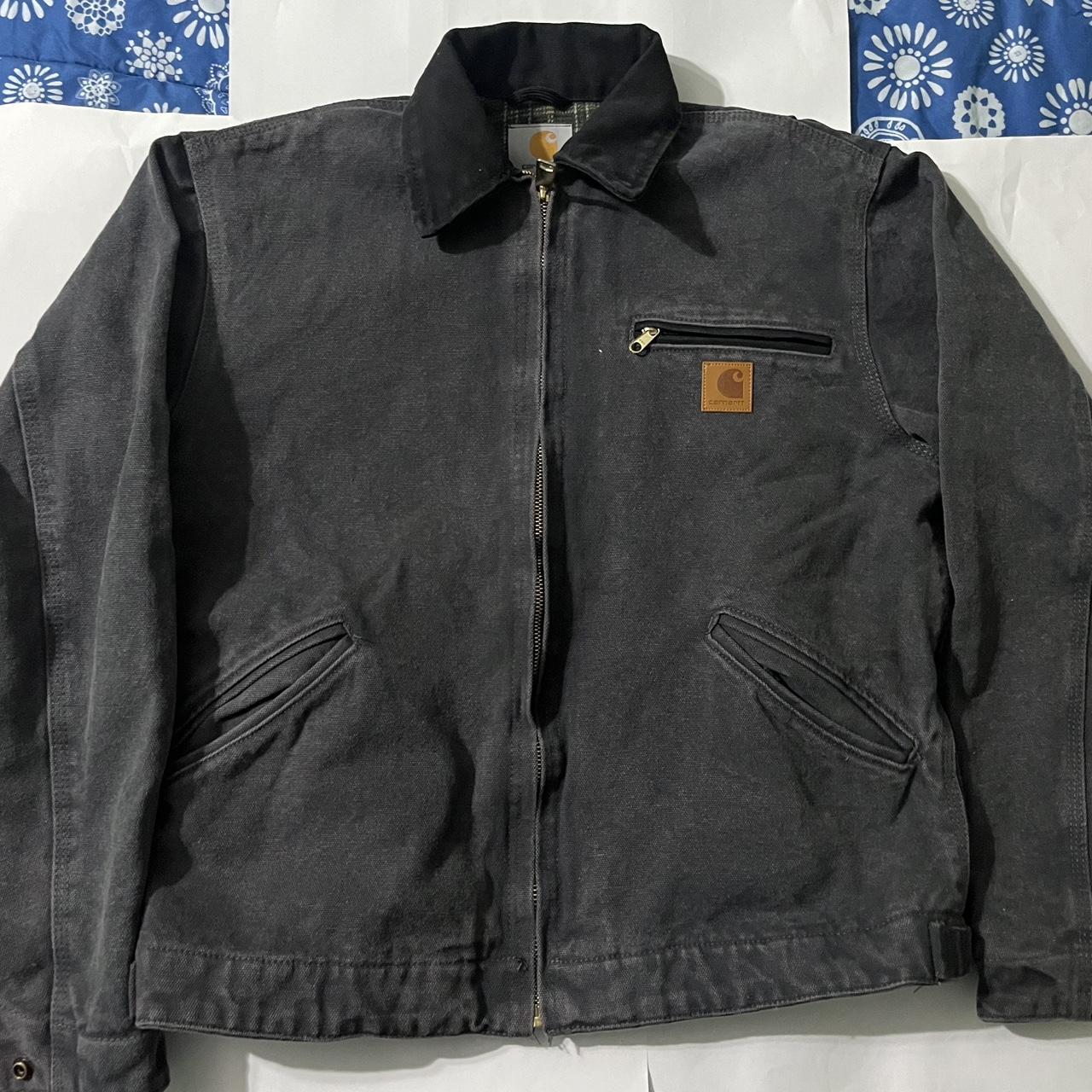 Carhartt Jacket Grey Black 🧥 Size/Taglia: M📏 In... - Depop