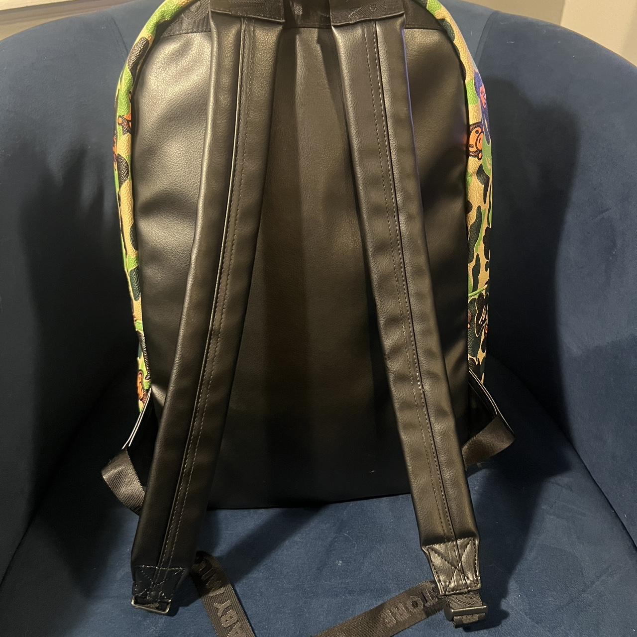 Bape Baby Milo camo leather backpack in excellent... | Depop