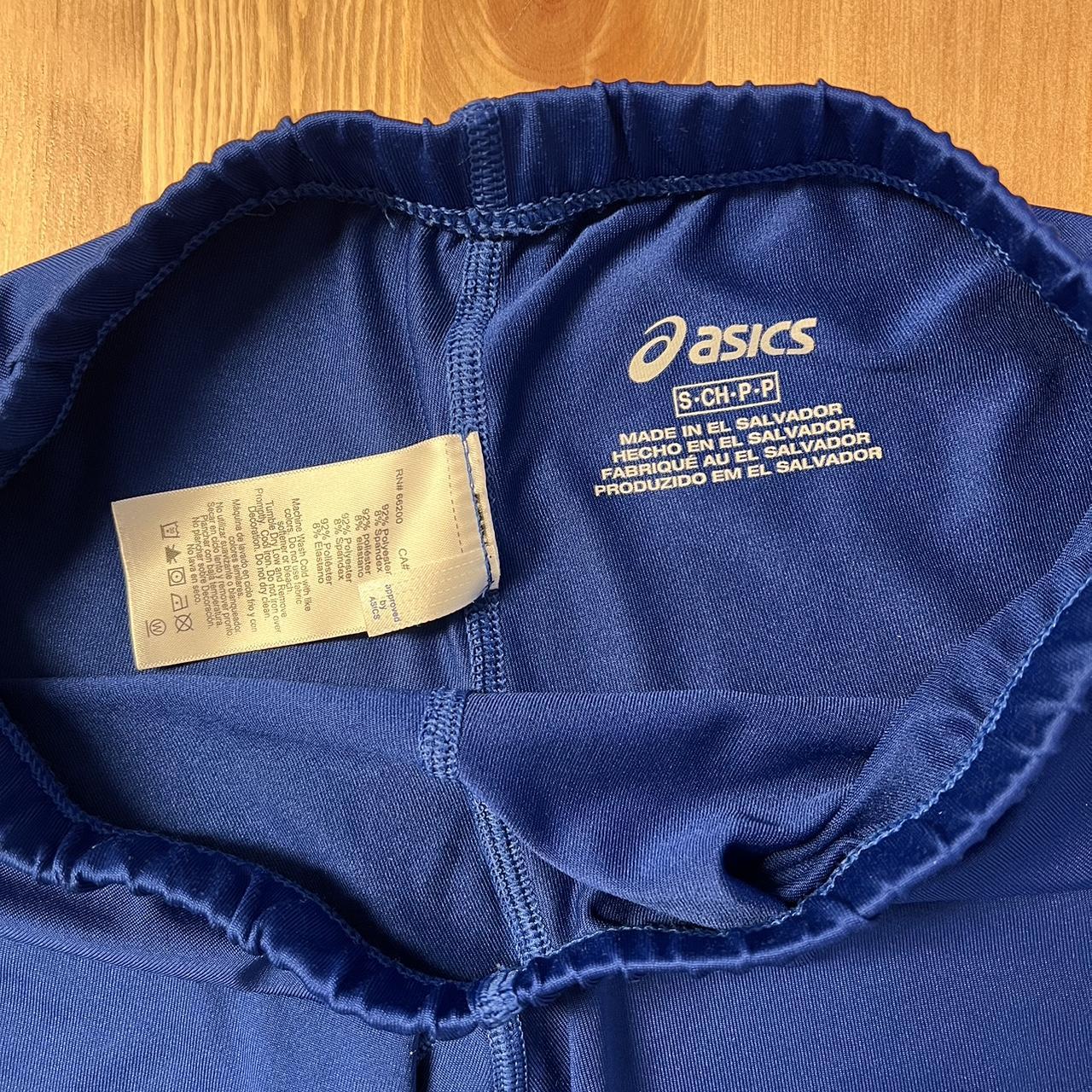 ASICS blue spandex Size : Small Never worn - Depop