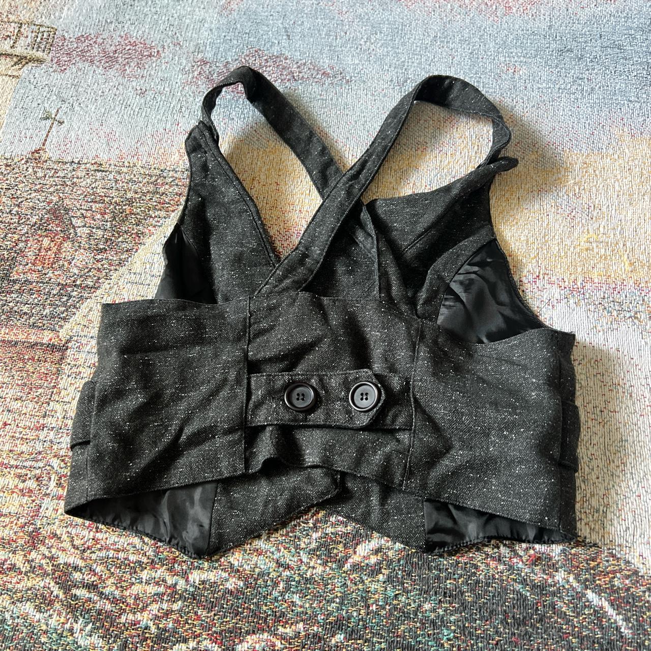 -Y2K Mallgoth Emo Tank Top Vest -Size Medium -No... - Depop