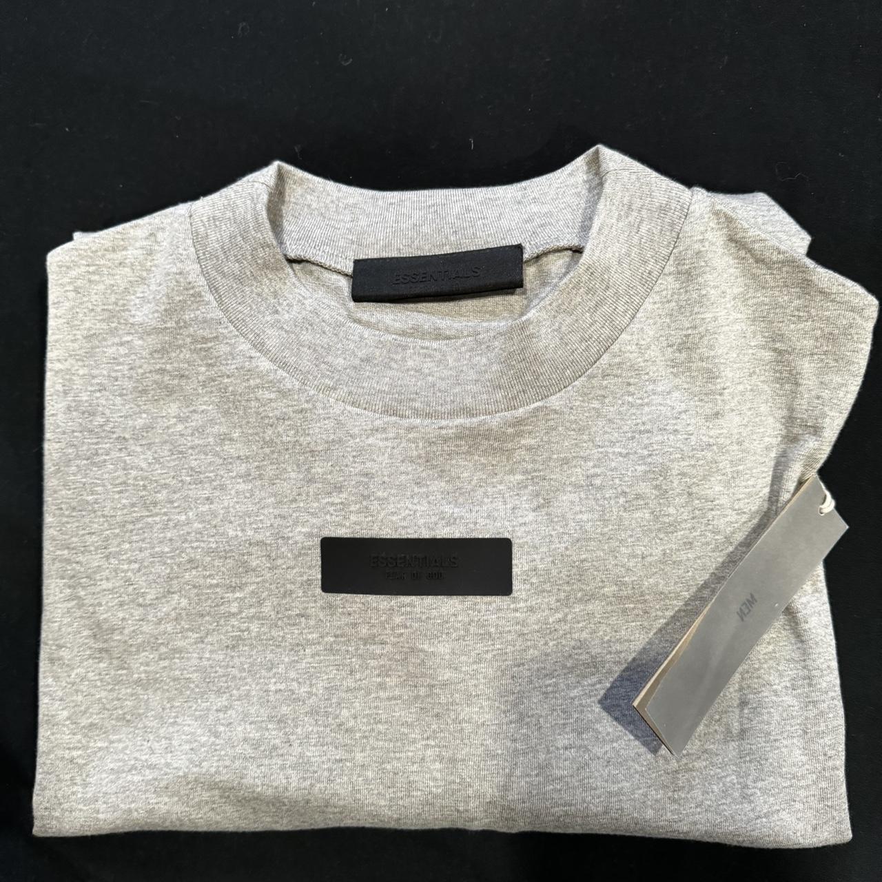 BEAND NEW Fear of God ESSENTIALS Grey crewneck long... - Depop