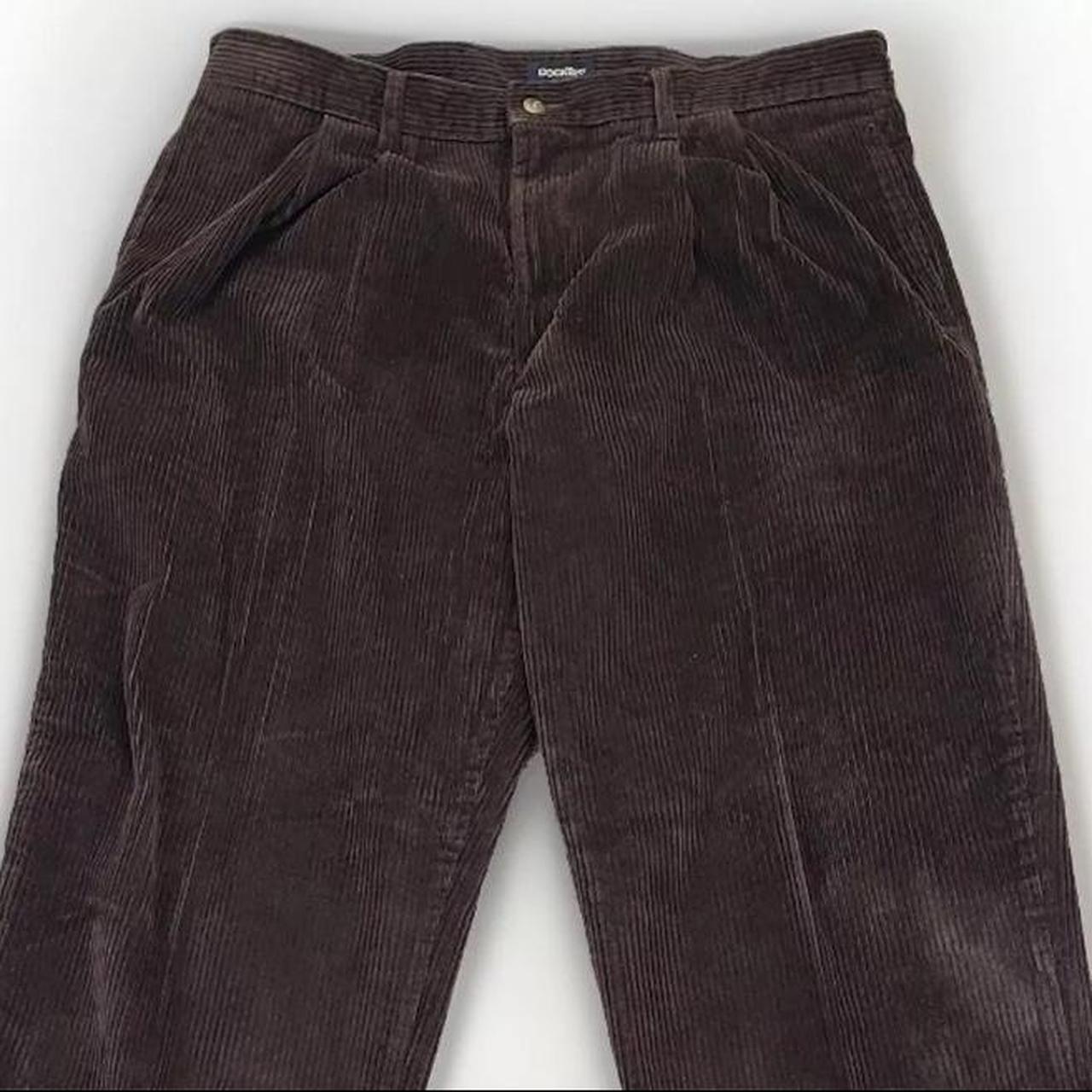 VINTAGE Dockers 38x31 Mens Pleated Corduroy Khaki... - Depop