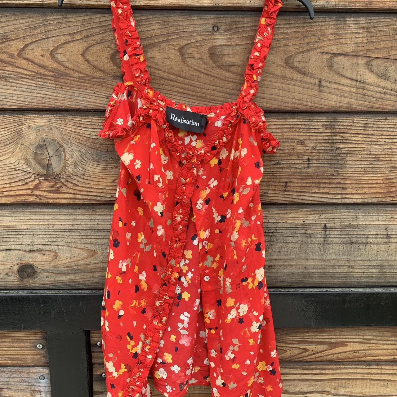 Realization Par the Julia Dress in Rouge Fleur.... - Depop